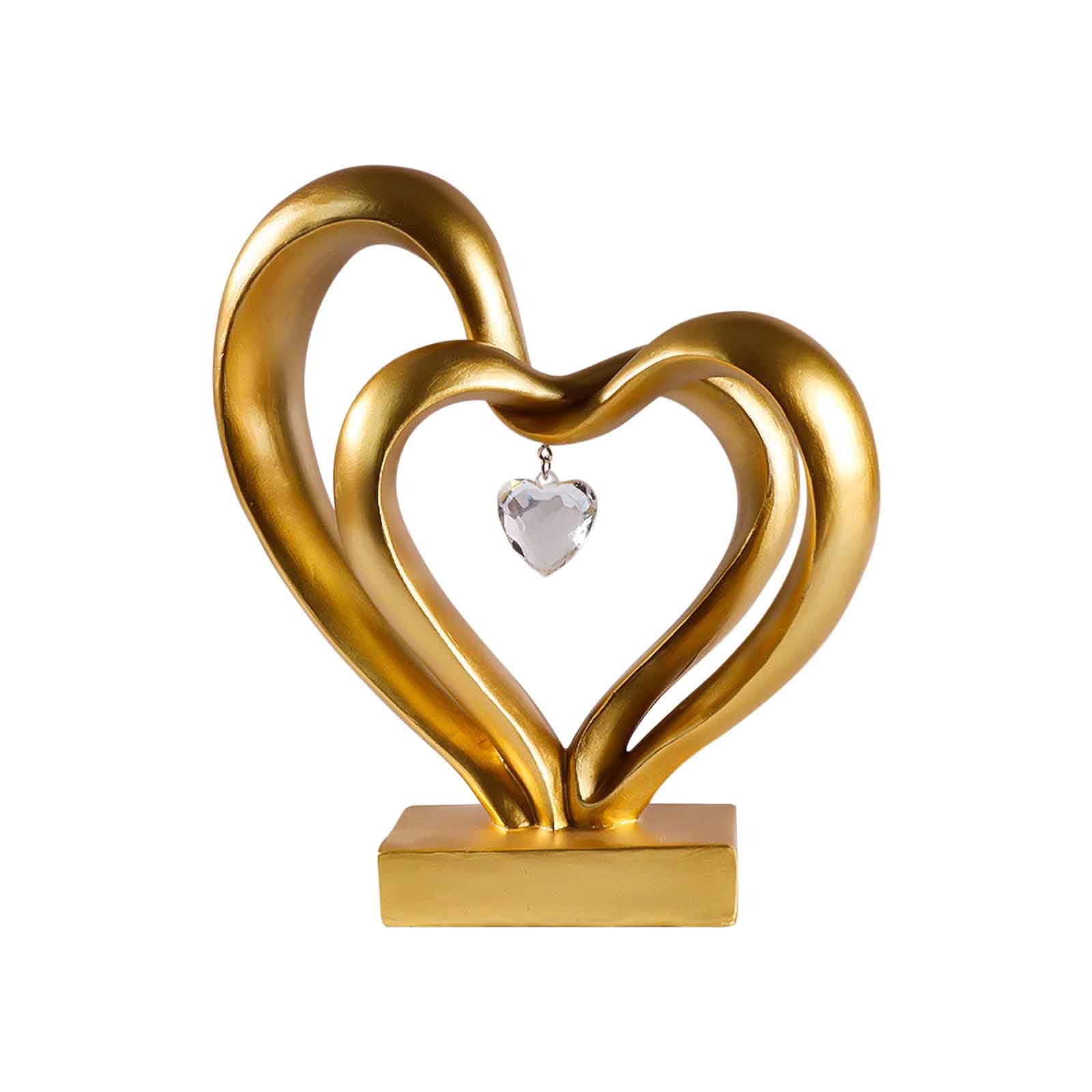 XEOVHV Heart Hands Sculpture, Modern Hand Gesture Decoration Statue ...