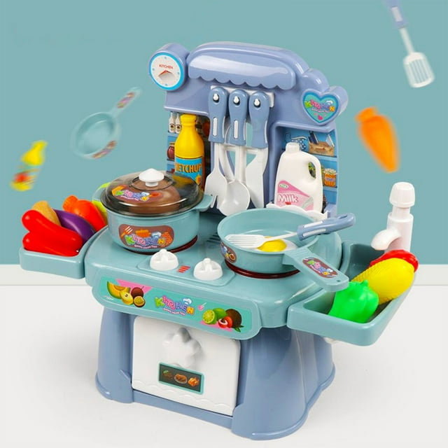 XEOVHV Kids Play Kitchen Accessories Set, Pretend Play Cooking Toys Set ...