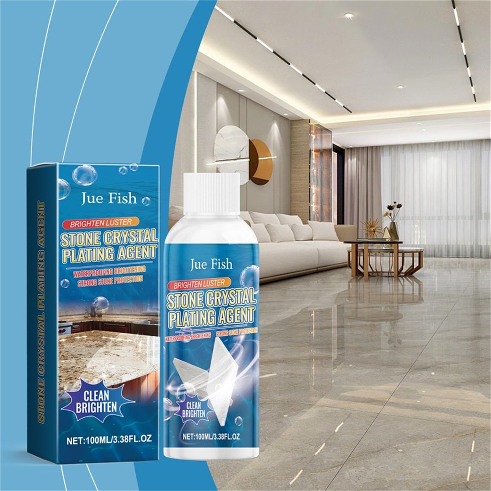 XEOVHV Stone Stain Remover Cleaner, Marble Cleaner Stain Remover ...