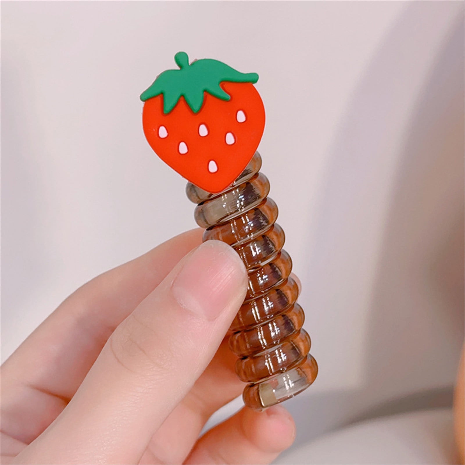 XEOVHV Telephone Wire Hair Bands,Spiral Coil Ponytail Clip for Women ...