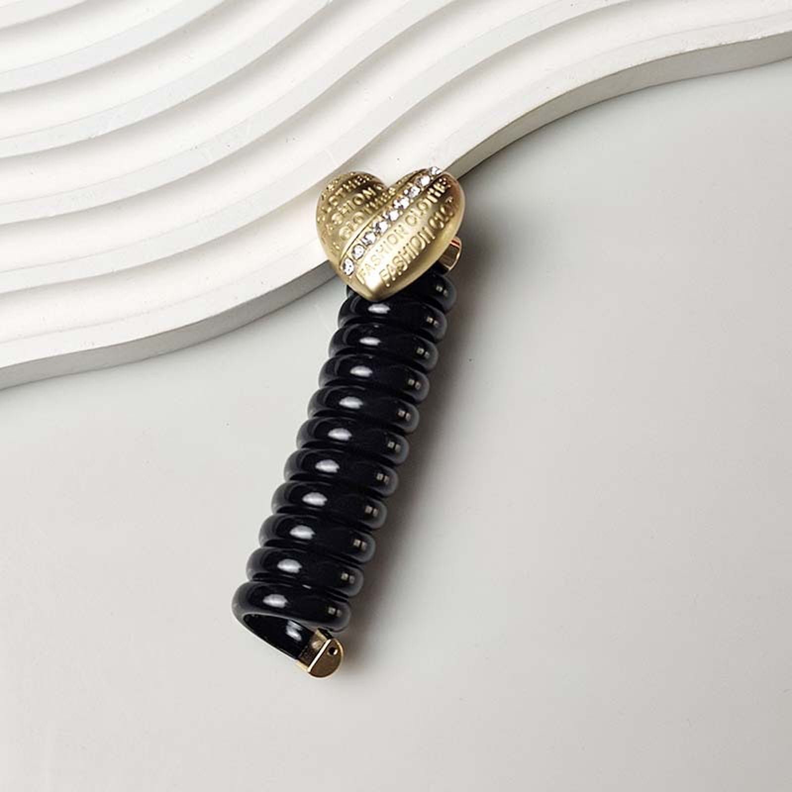 XEOVHV Telephone Wire Hair Bands,Spiral Coil Ponytail Clip for Women ...