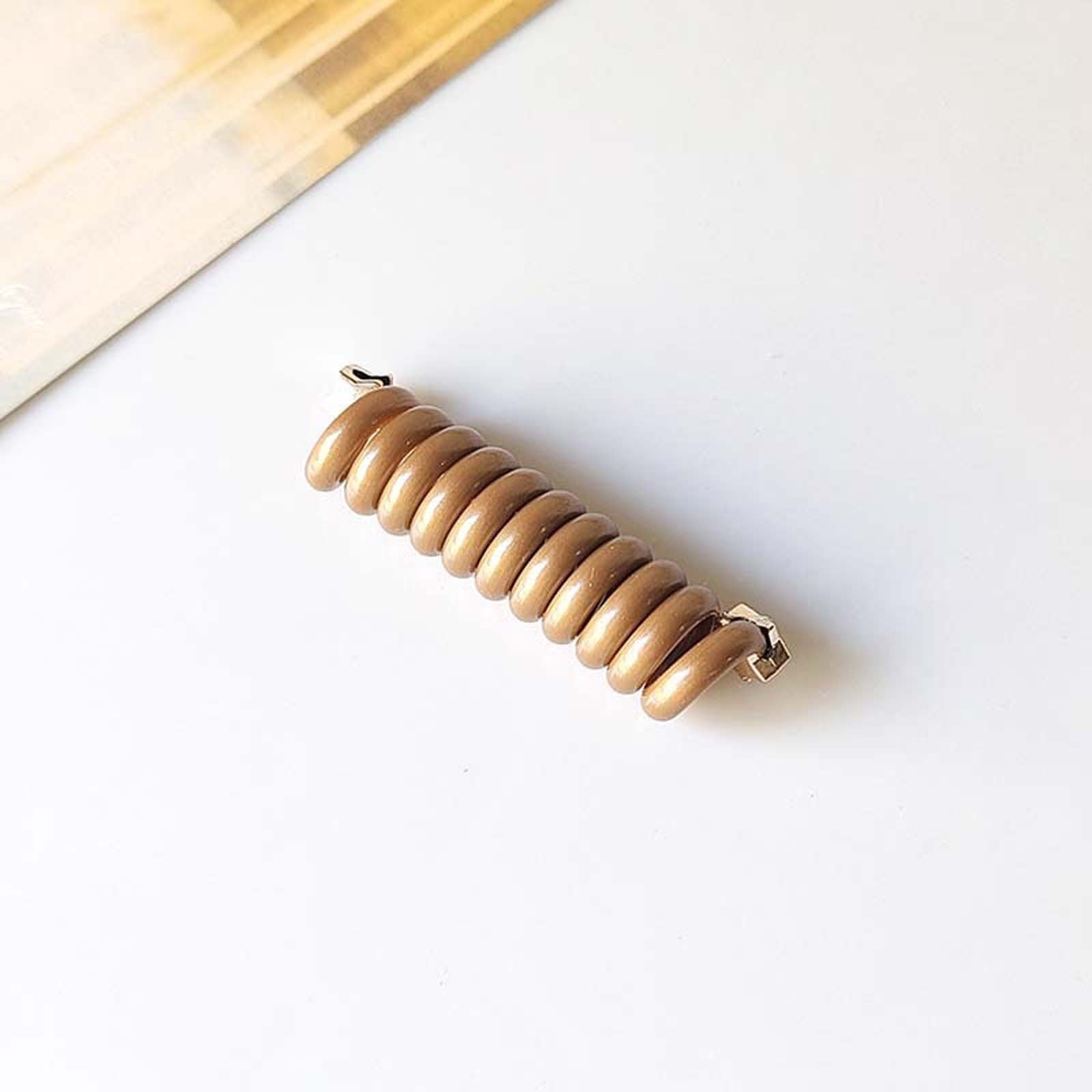 XEOVHV Telephone Wire Hair Bands,Spiral Coil Ponytail Clip for Women ...