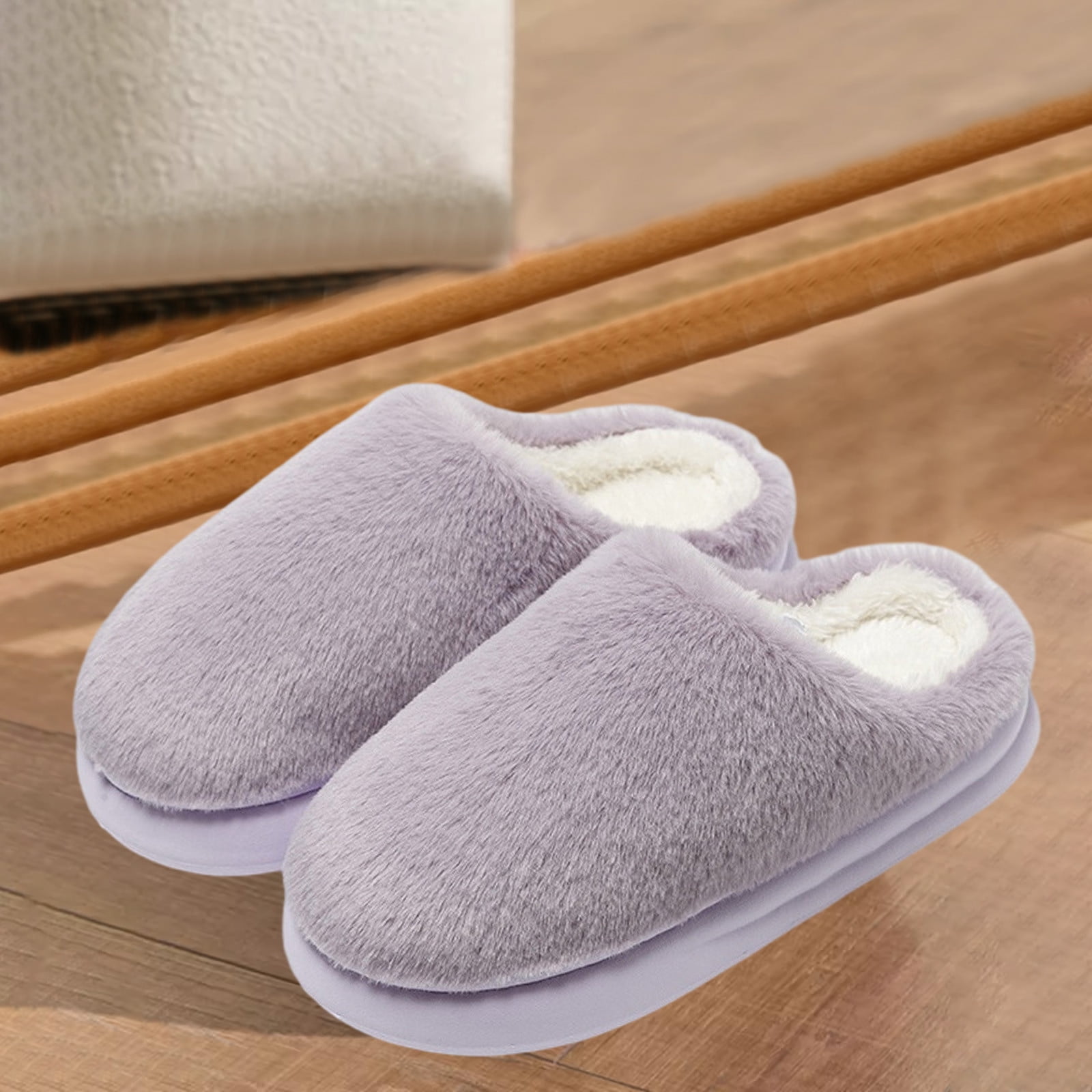 XEOVHV Warm Cotton Shoes,Women's Thermal Slippers Soft And Comfortable ...