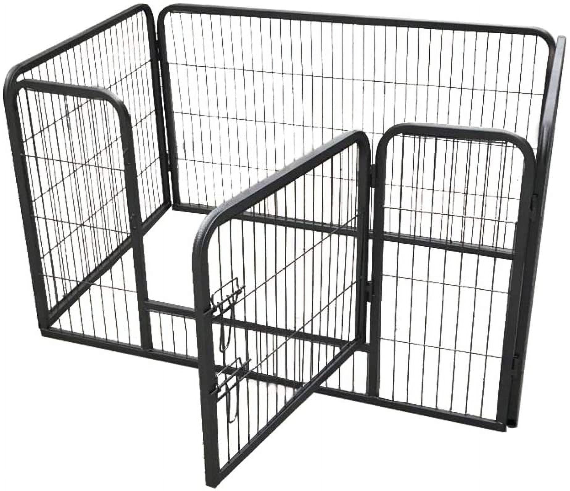 XERATH Dog Fence & Pet Playpen, Heavy Duty Foldable Metal Dog Pen with ...
