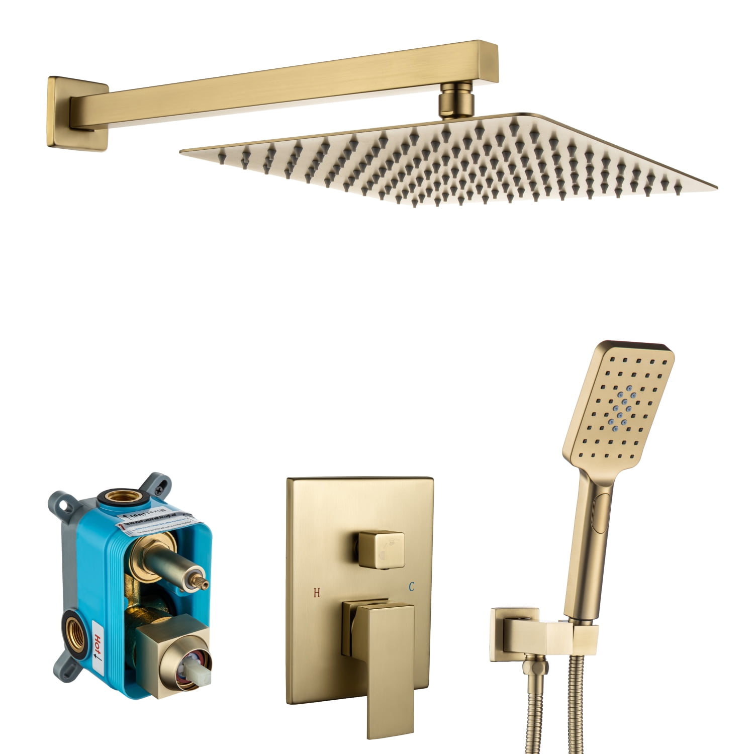 XEWGHMI Shower Faucet Set Anti-scald Shower Fixtures with Rough-in ...