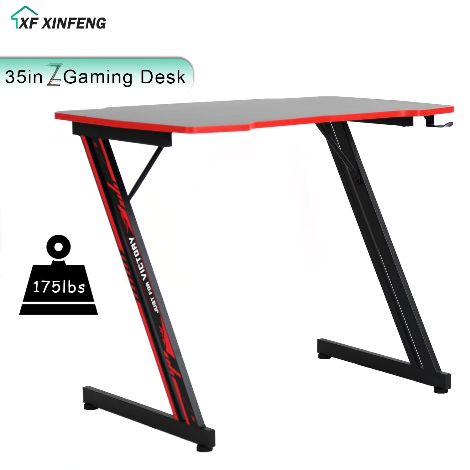 XF XINFENG 35" Z-Shaped Computer Desk, Ergonomic, Simple, Office/Home ...