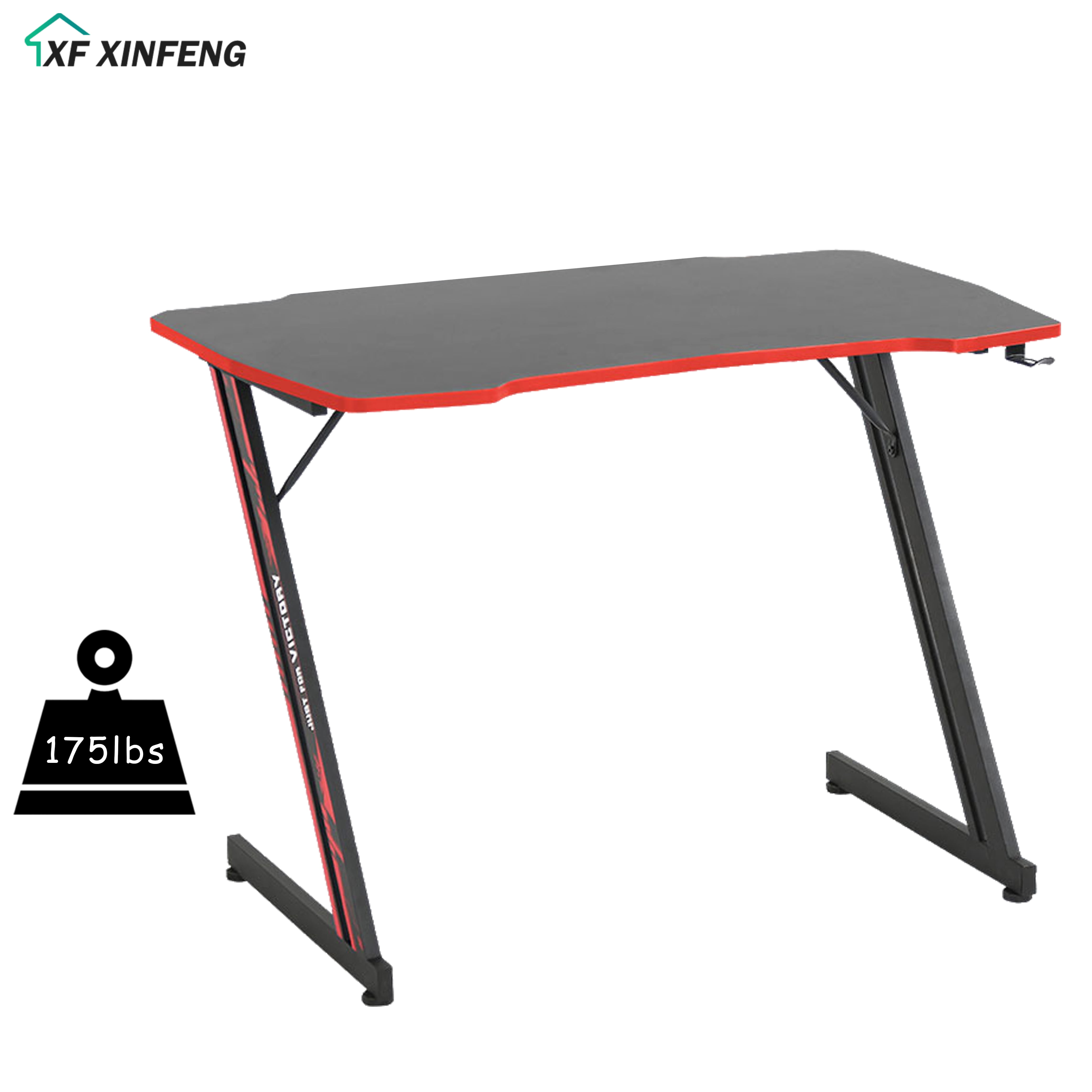 XF XINFENG 39" Z-Shaped Computer Desk, Ergonomic, Simple, Office/Home ...