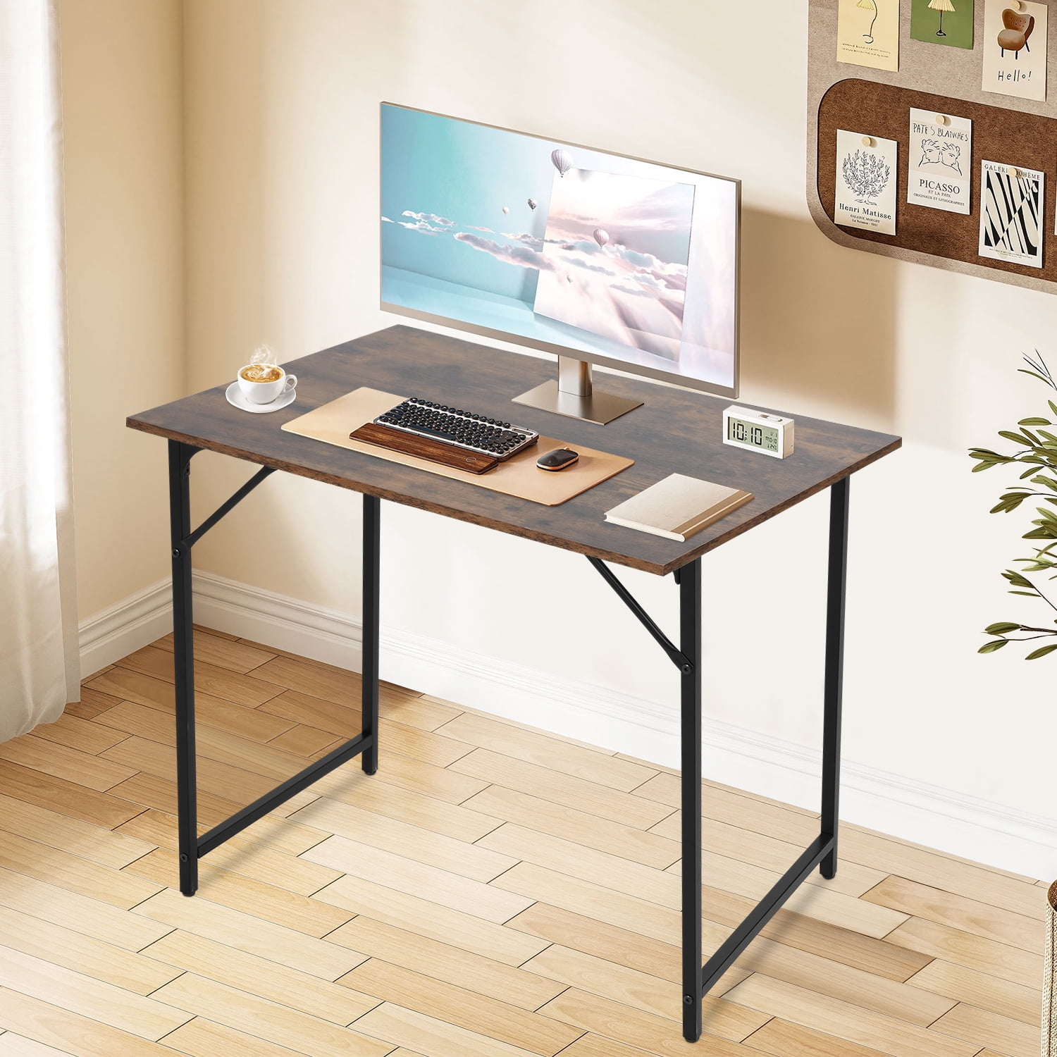 XF XINFENG Computer Desk Office Table Desk for Home&Office, Easy ...