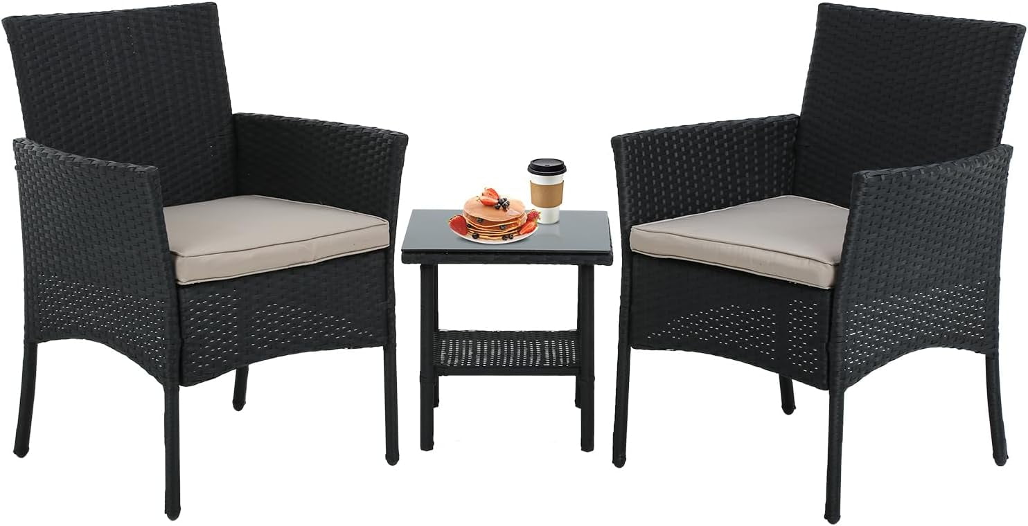 XF XINFENG Patio Furniture Outdoor Furniture 3 Piece Small Outdoor ...