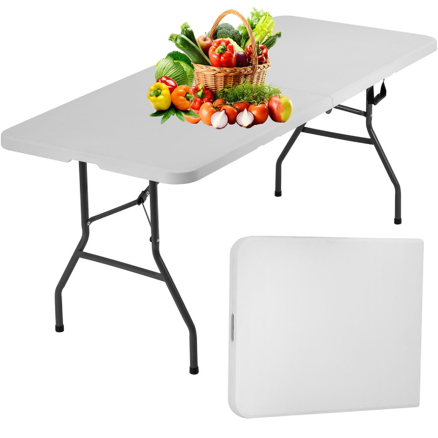 XF XINFENG Plastic Folding Table Indoor Outdoor Heavy Duty Table for ...