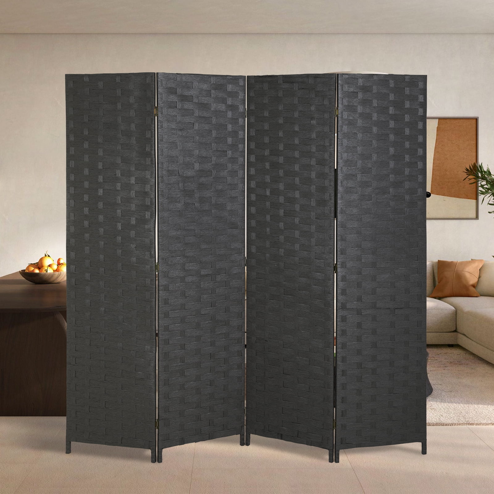 XF XINFENG Room Divider, 4 Panel Folding Privacy Screen 6ft Tall Wall ...