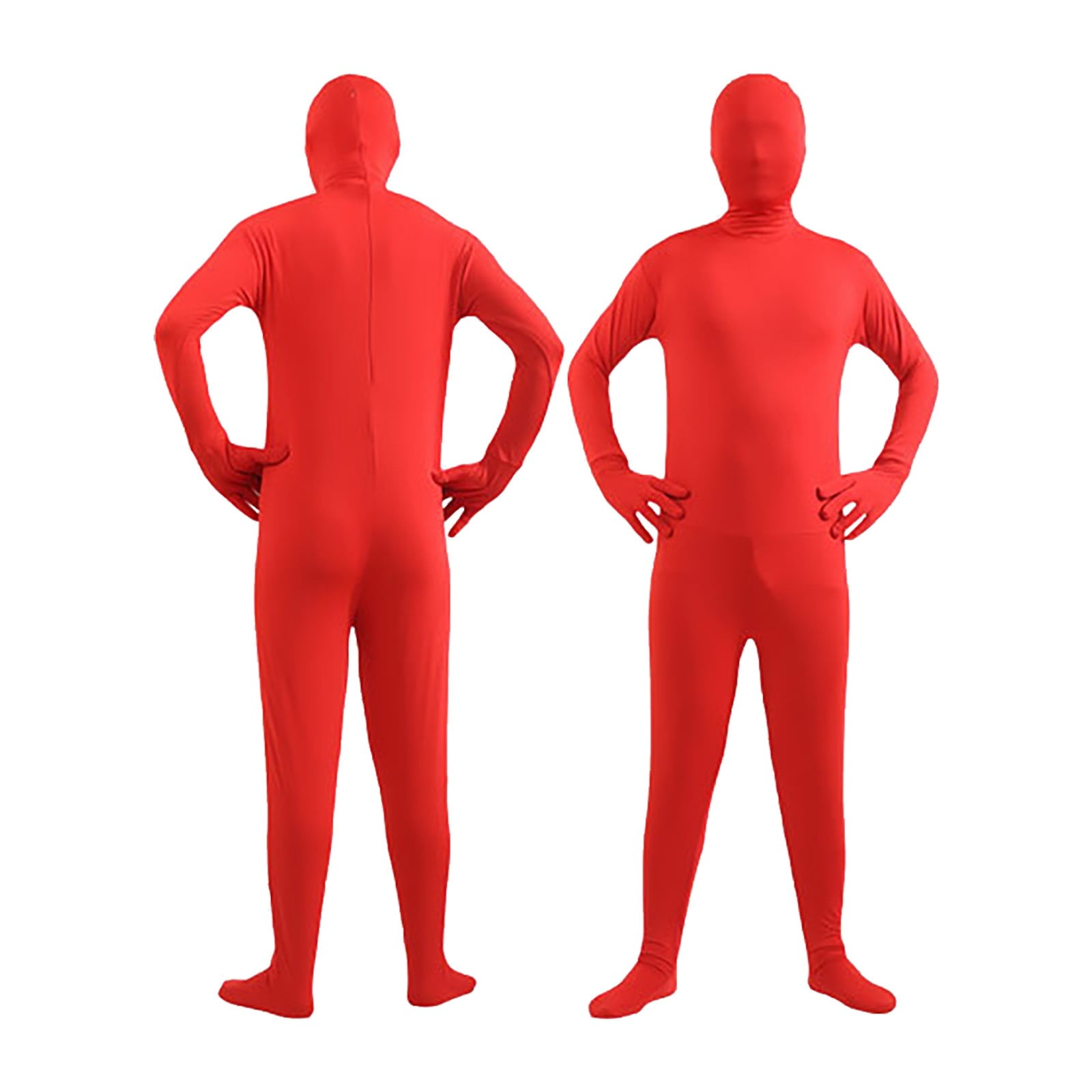 XFHLMJFF Adult Kids Zentai Suit Full Body Suit Cosplay Halloween Costume Green Screen Suit Open ...