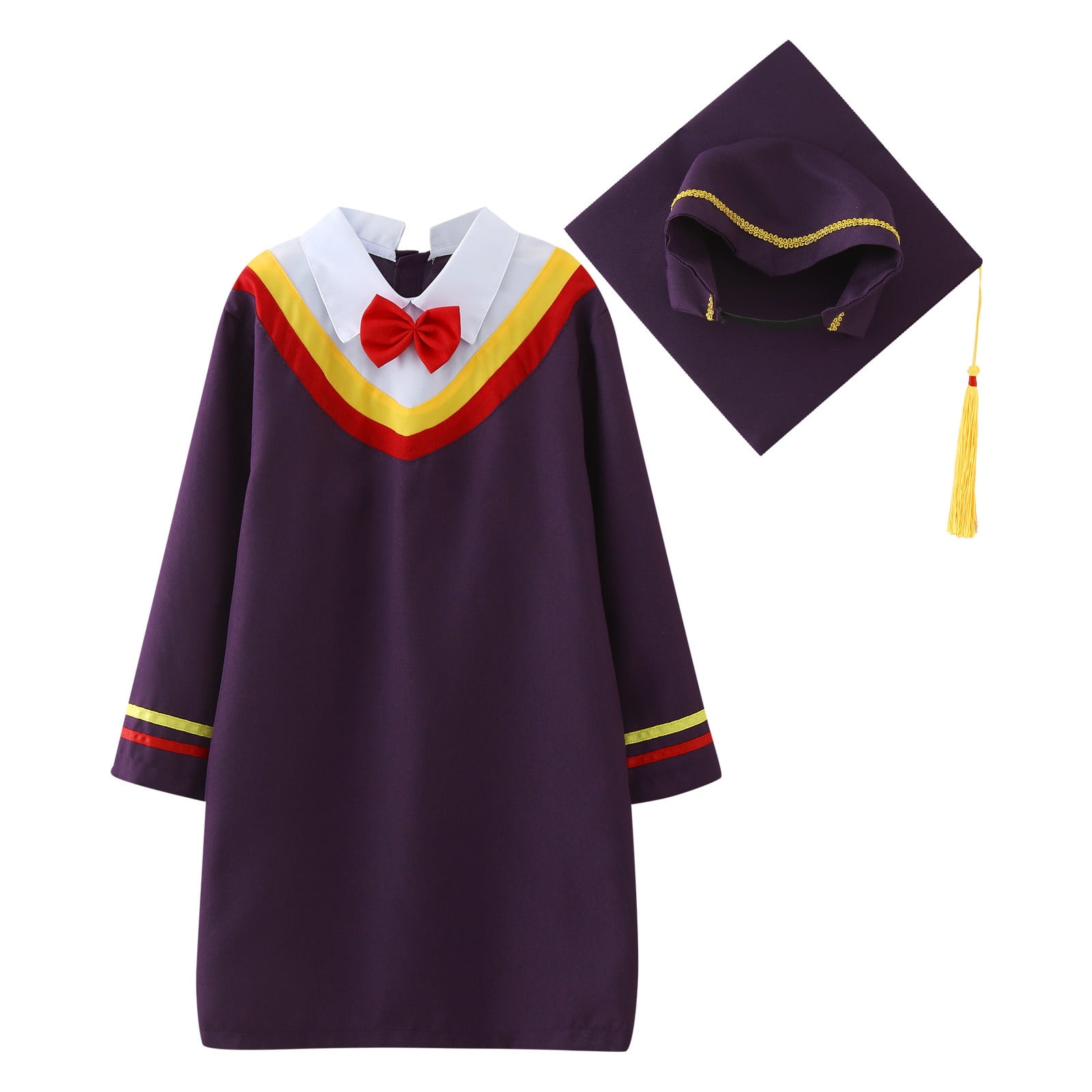 XFHLMJFF Kindergarten Preschool Graduation Cap Gown Stole Set For Kids ...