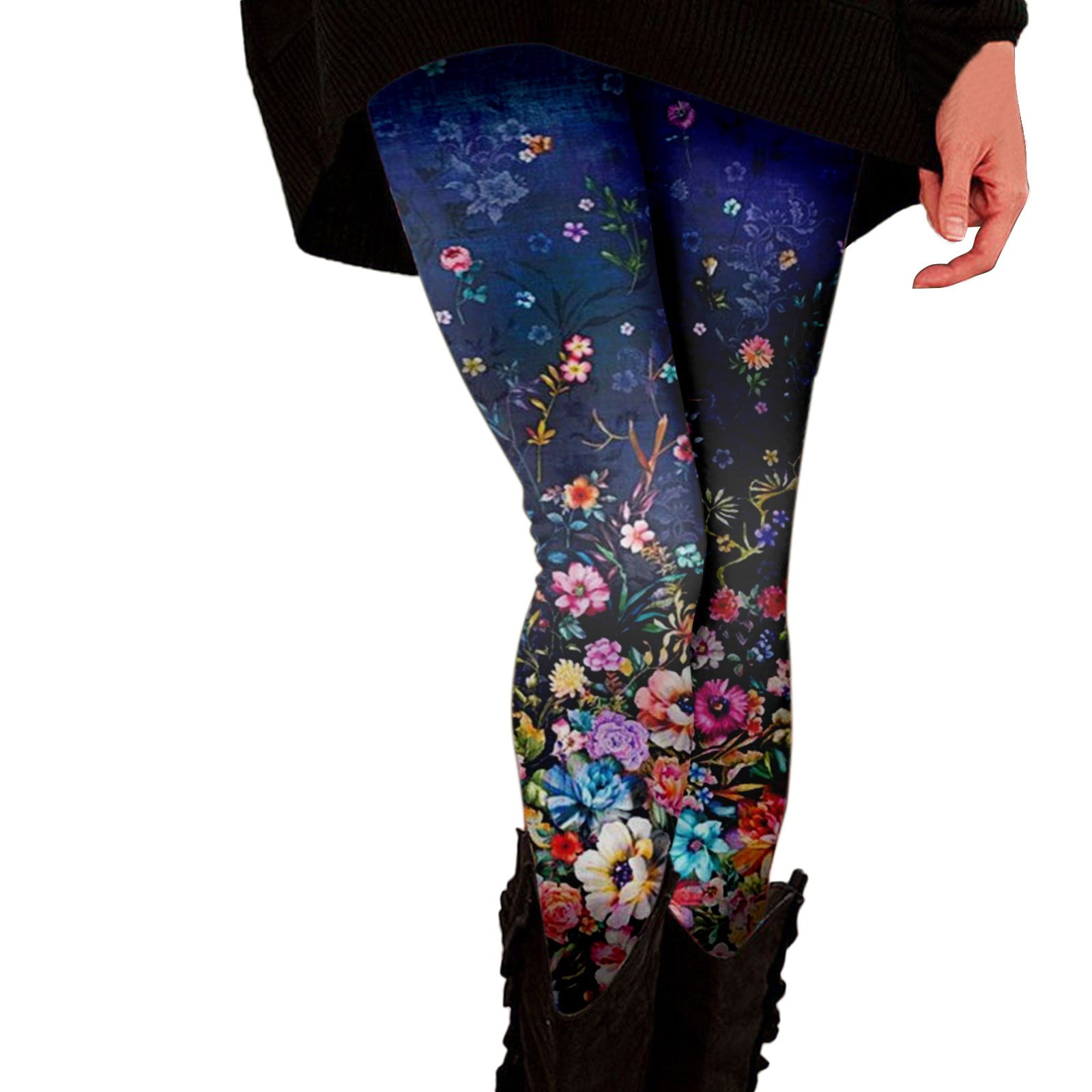 XFHLMJFF Summer Women's Yoga Pants Workout High Waisted Printed Long ...