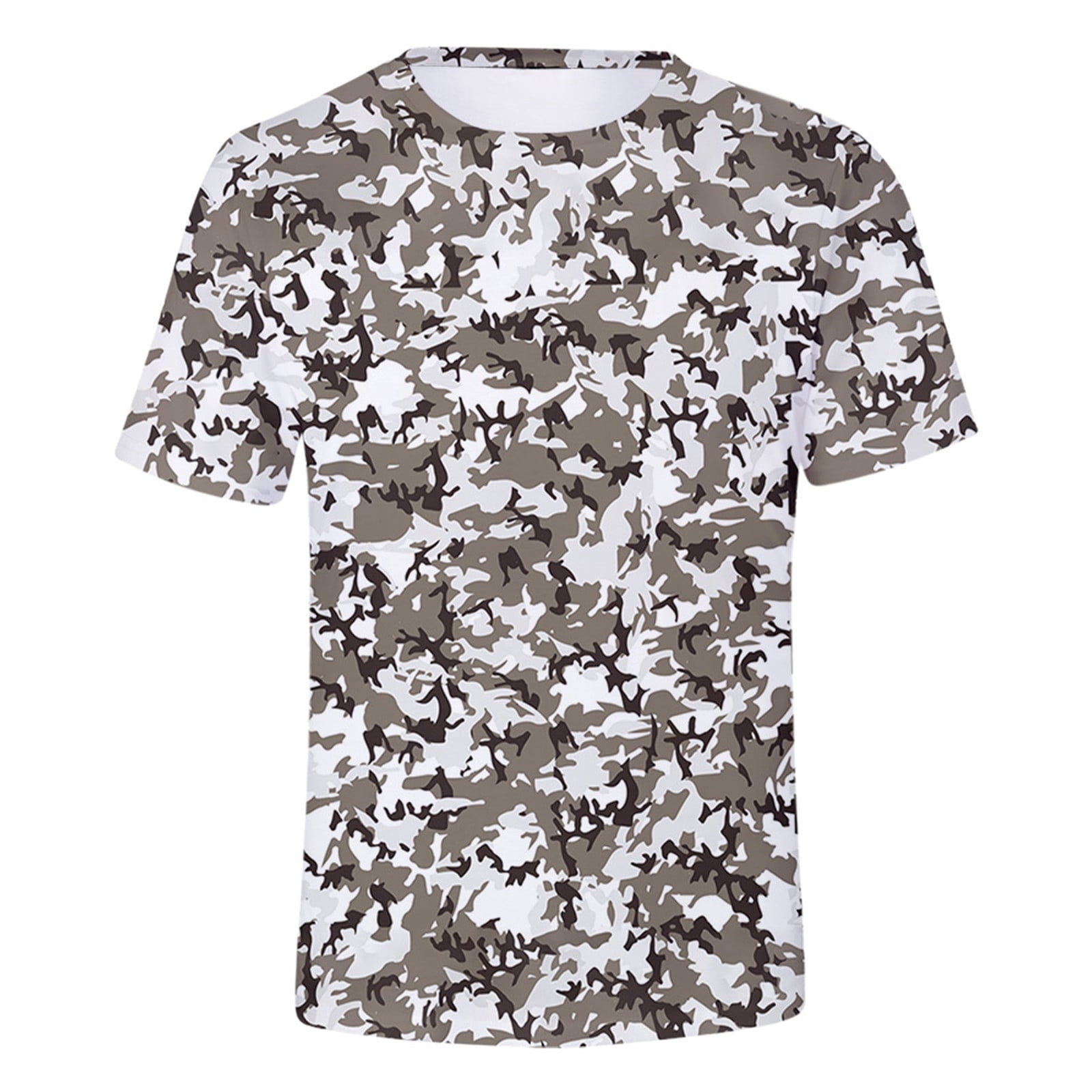 XFHLMJFF T-Shirts For Men Summer Casual Beach Soft Tops Muscle Tee Camo ...