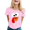 Xfhlmjff Womens Oversized T Shirts Loose Fit Stretch Printed Short