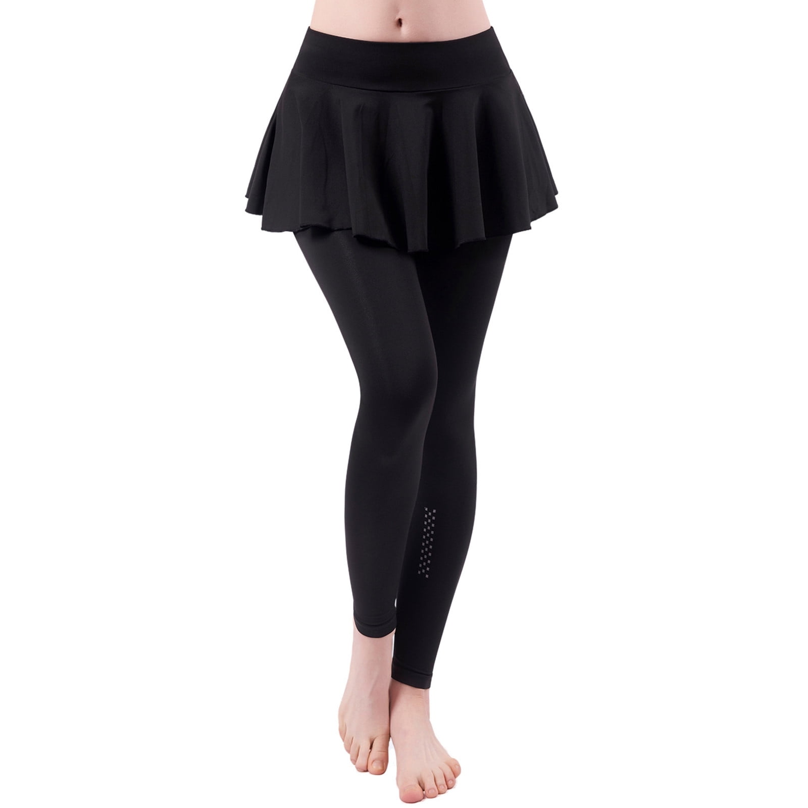 Xfhlmjff Yoga Pants Summer For Womens With Tummy Control Solid Color
