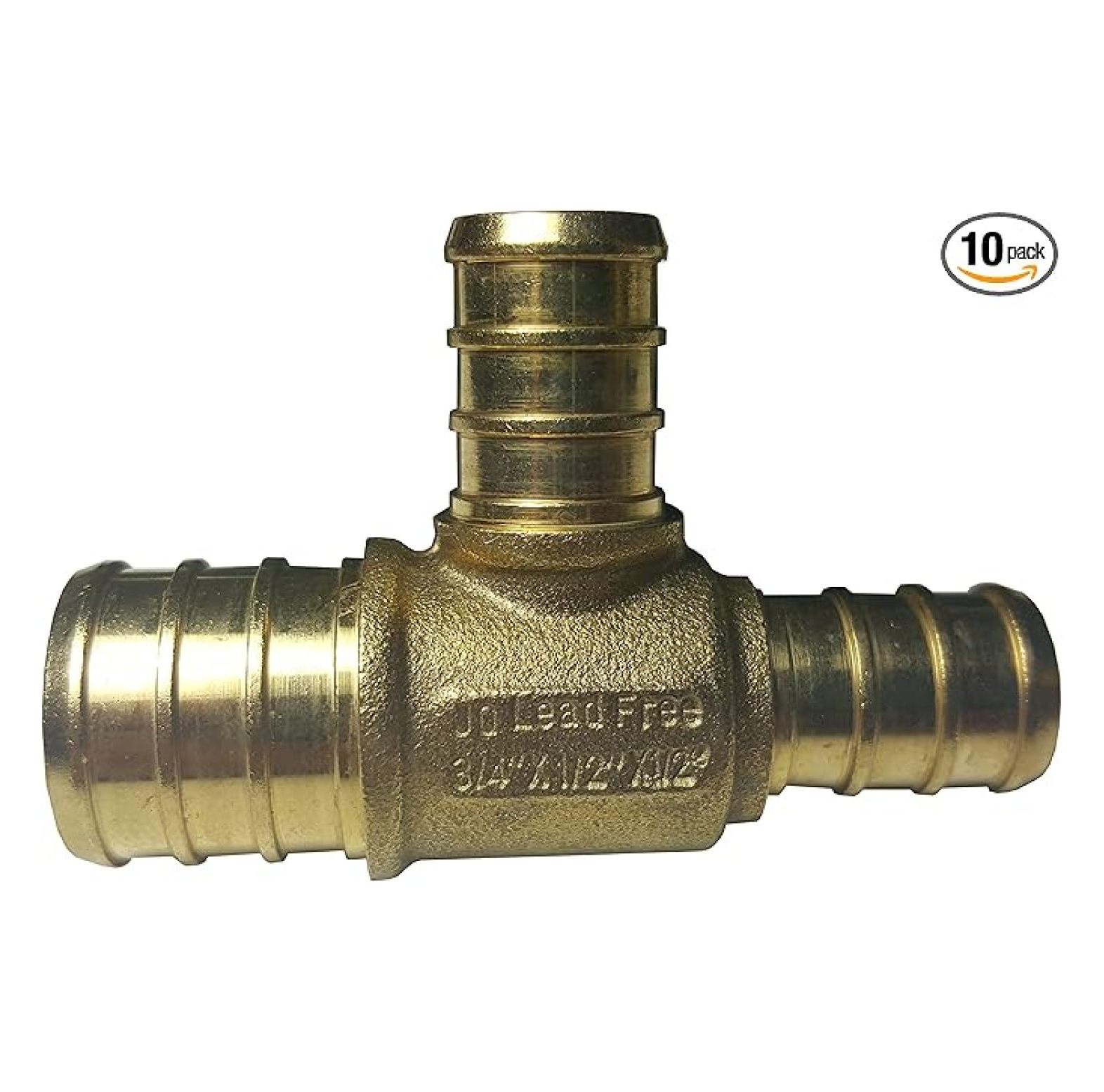 XFITTING Pex Tee 3/4 x 1/2 x 1/2 inch - 10 Pack | PEX Fittings for ...