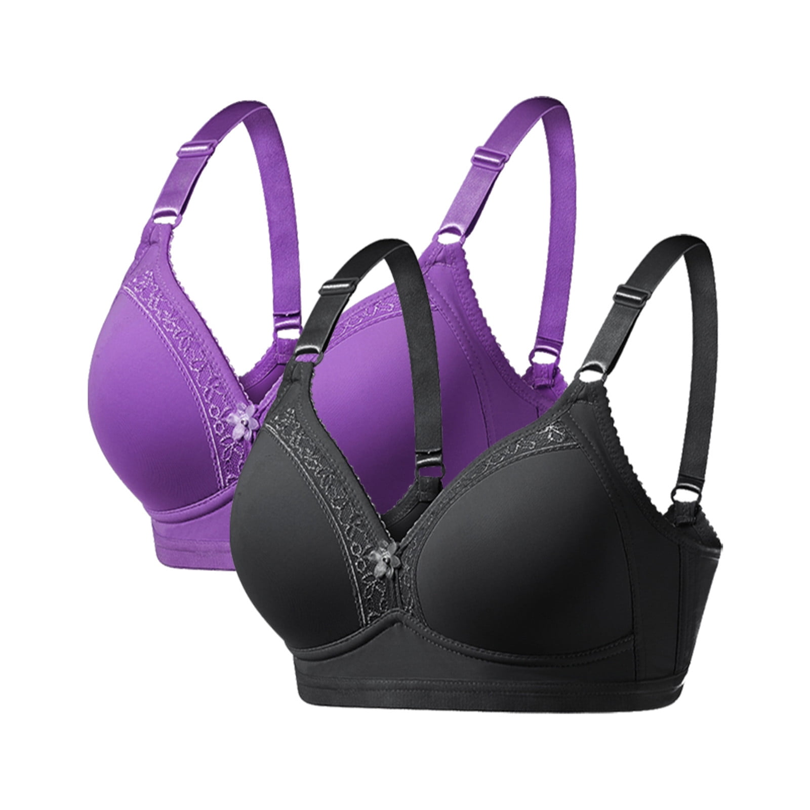 XFLWAM Bra for Womens Wireless Comfort Brassiere Bras Light Padded ...
