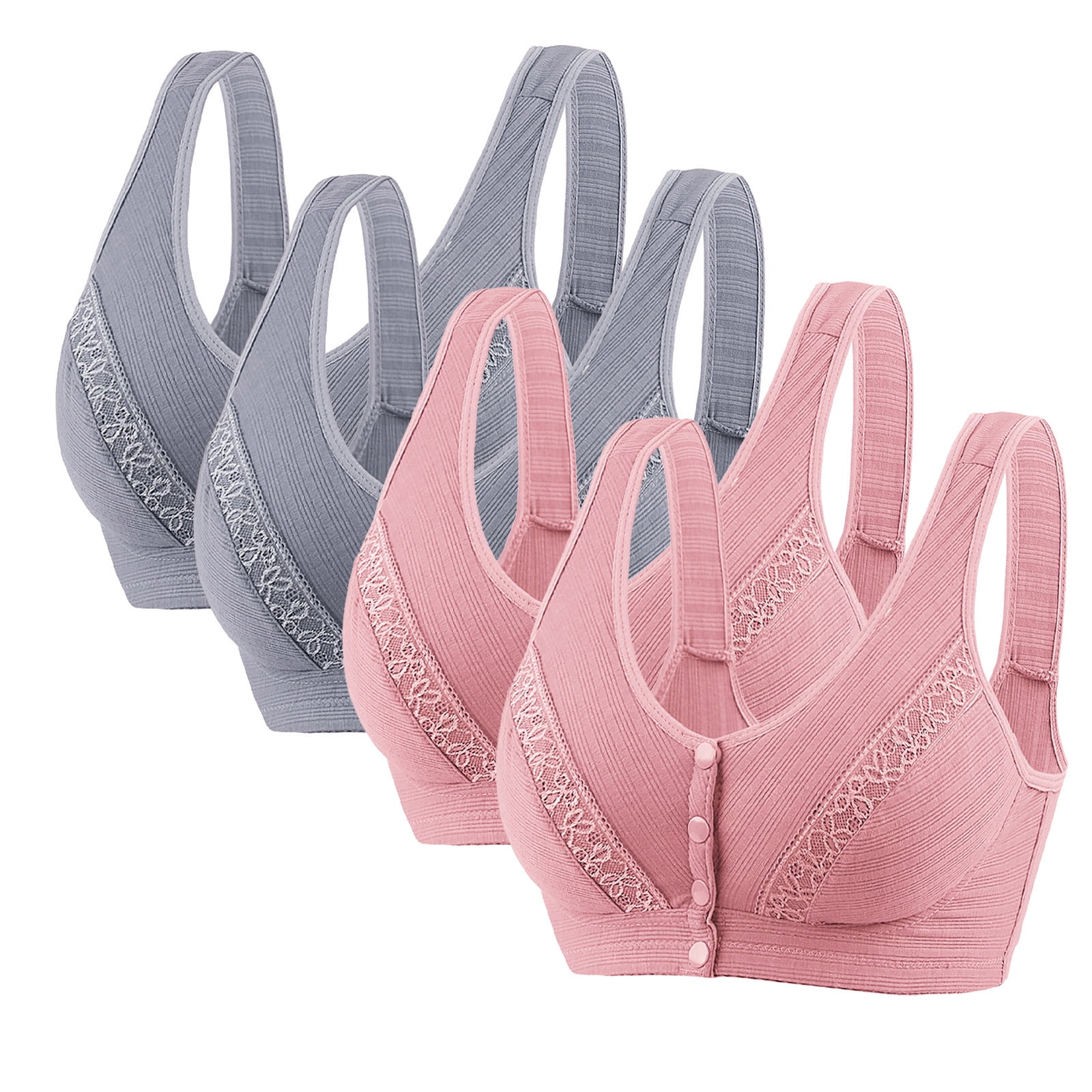 XFLWAM Bras for Seniors Full Coverage No Underwire Plus Size Sports ...