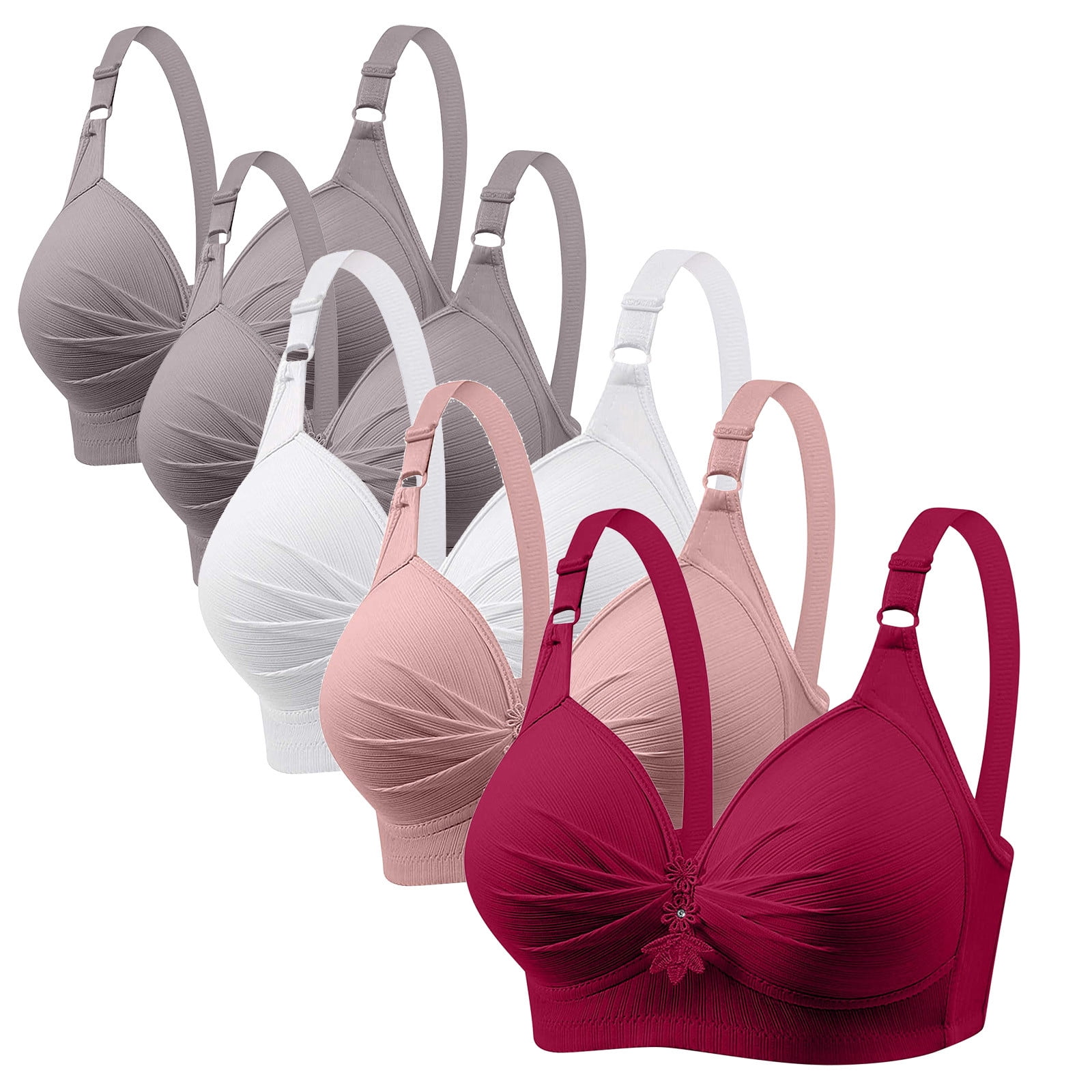 XFLWAM Everyday Bras for Women No Underwire Push Up Bralettes Full ...