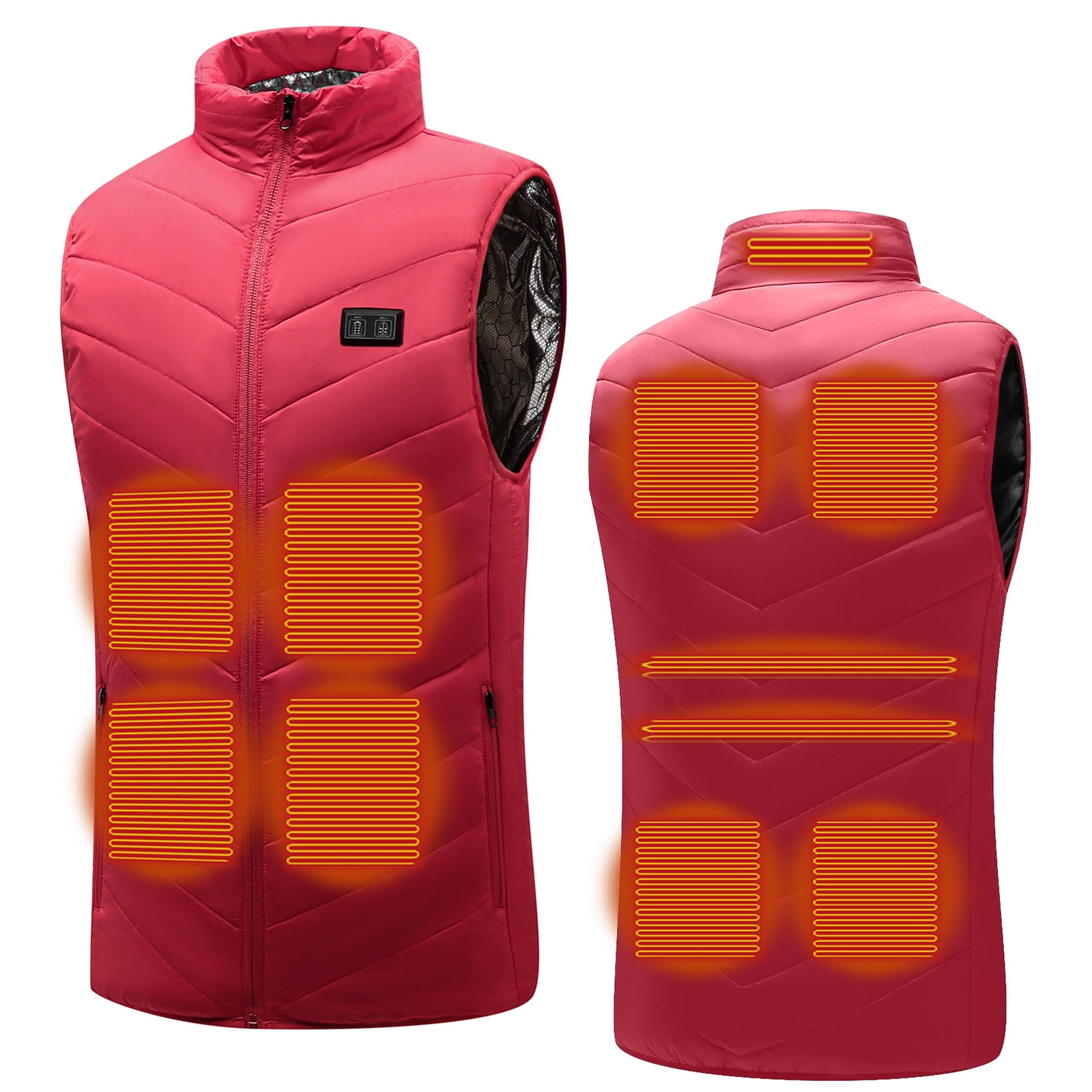 XFLWAM Heated Vest for Men Women USB Rechargeable Electric Heating Vest ...