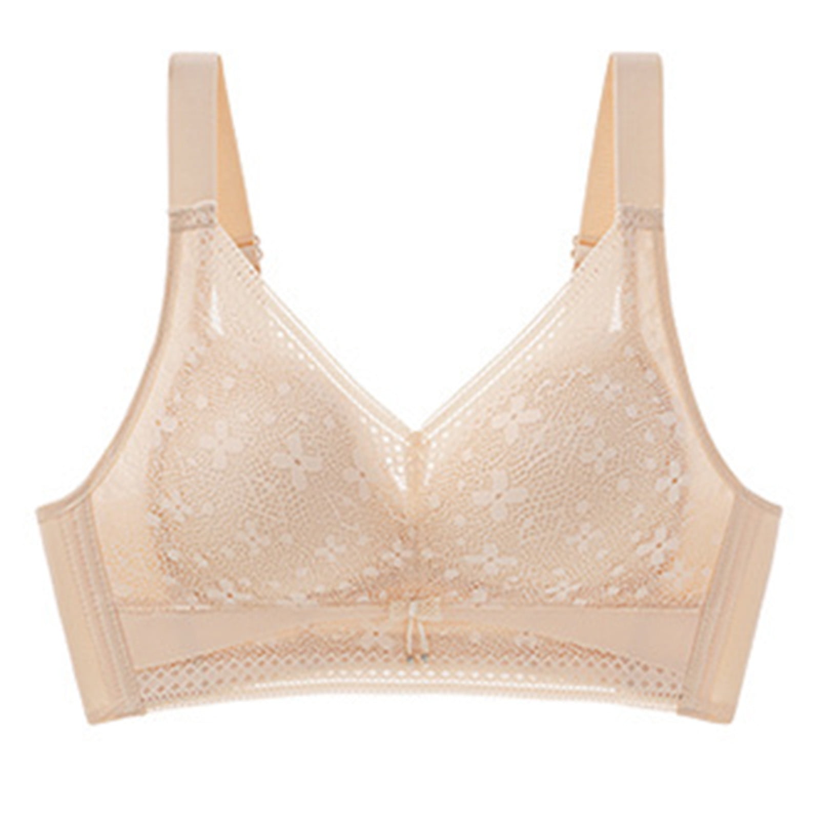 XFLWAM Women Wireless Push Up Comfort Bra Full-Coverage Plus Size Full ...