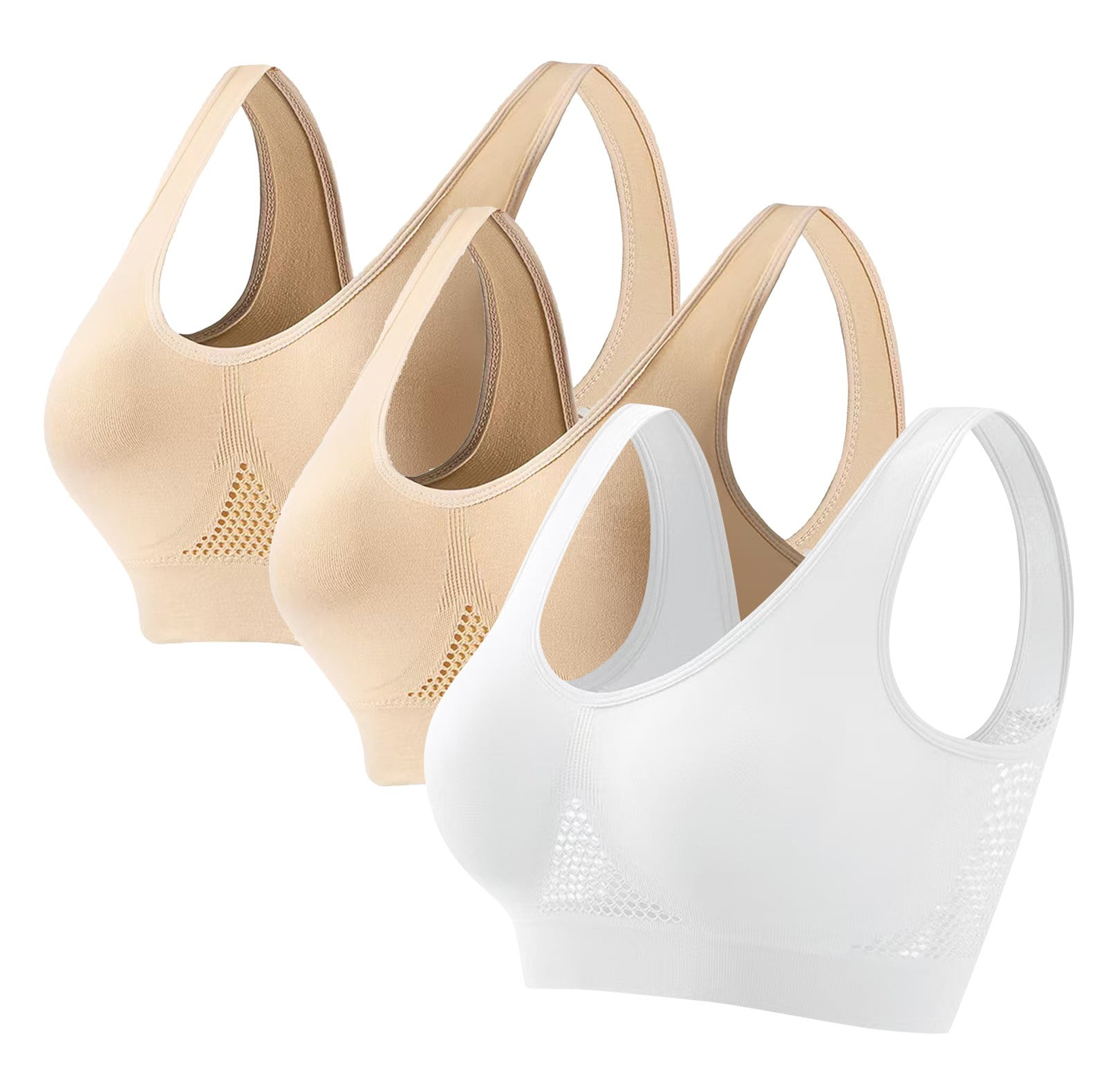 XFLWAM Women's Breathable Anti-Saggy Breasts Bra Anti-Sagging Liftup ...