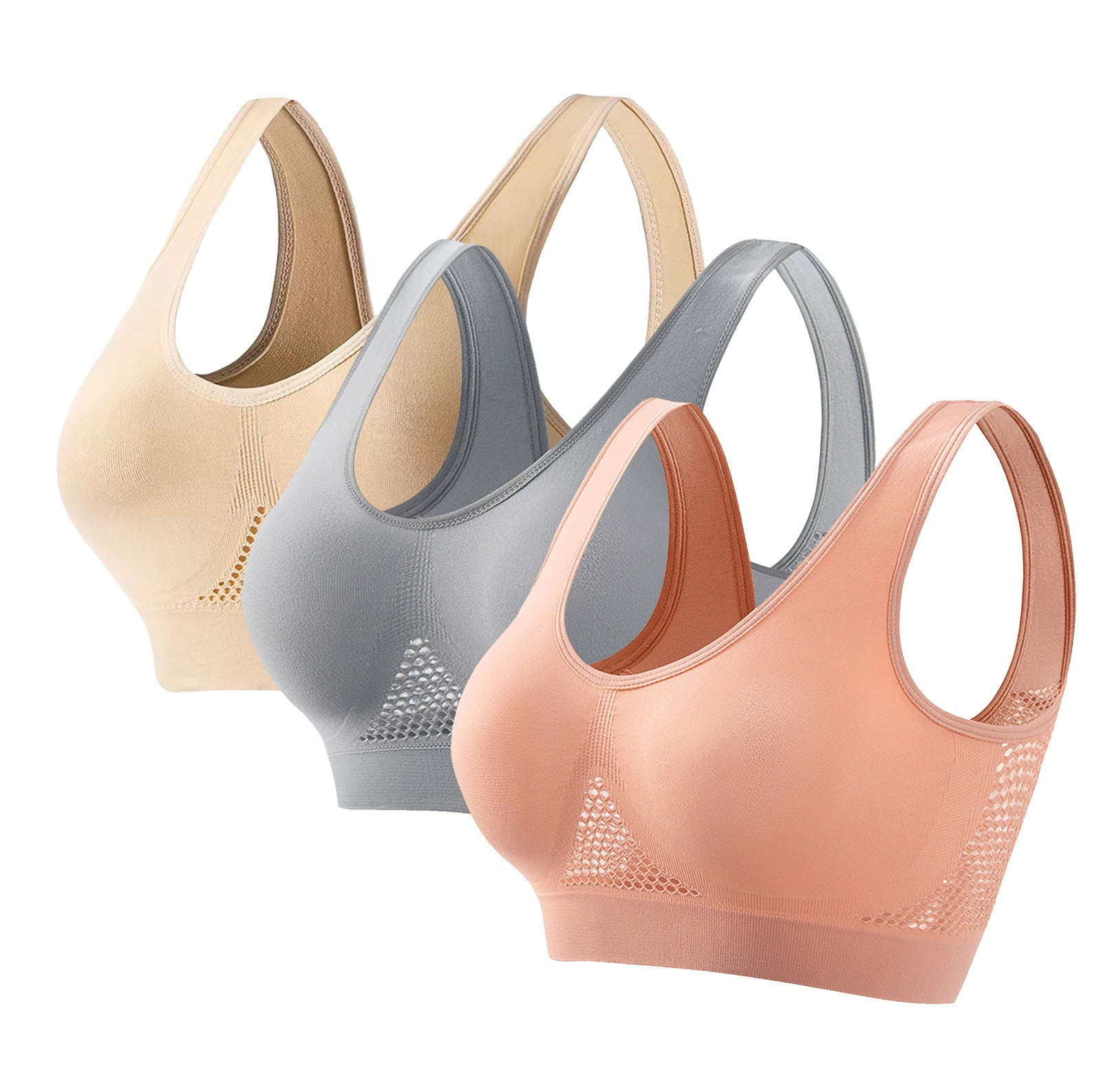 XFLWAM Women's Breathable Anti-Saggy Breasts Bra Anti-Sagging Liftup ...