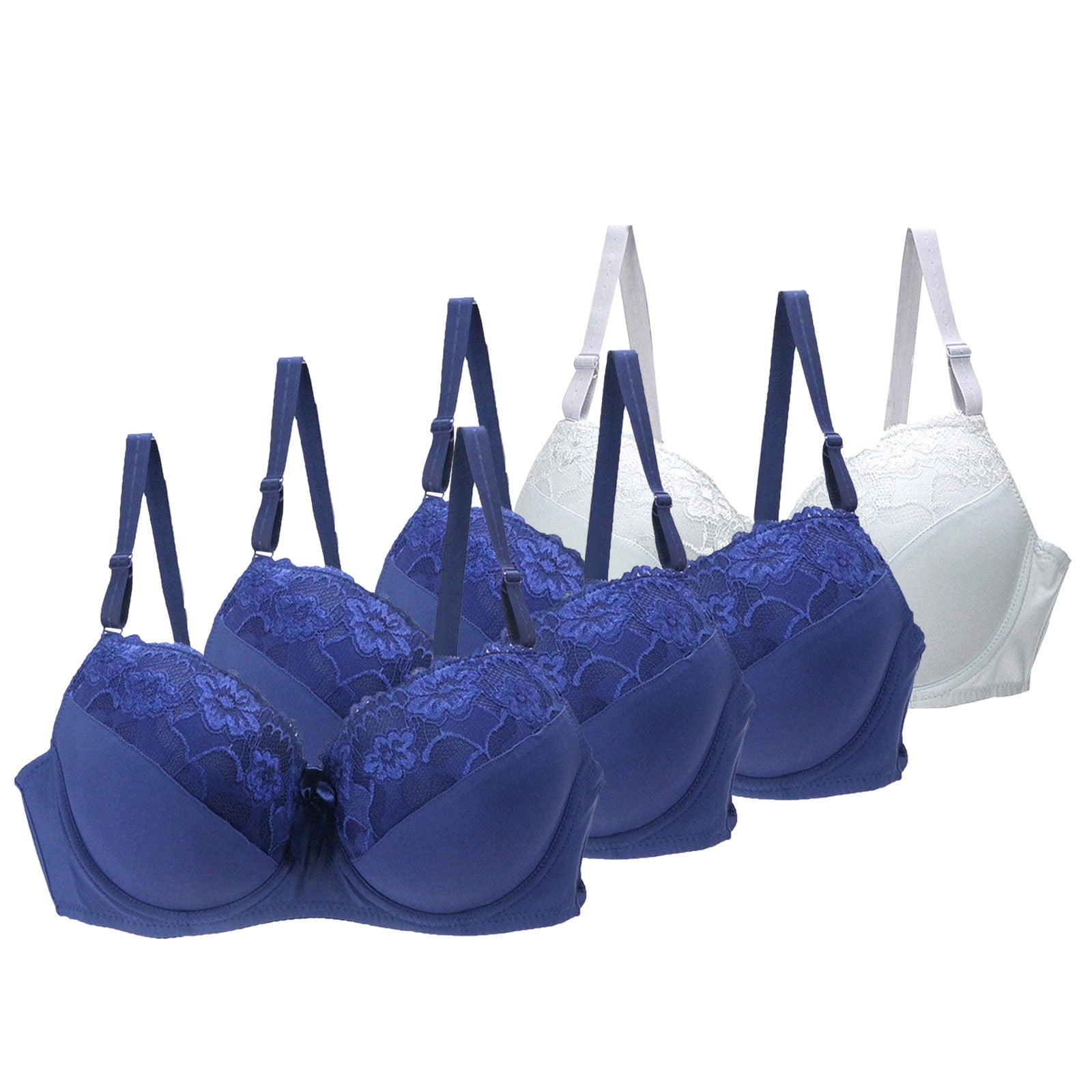 XFLWAM Women's Minimizer Bras Comfort Cushion Strap Wirefree Full ...