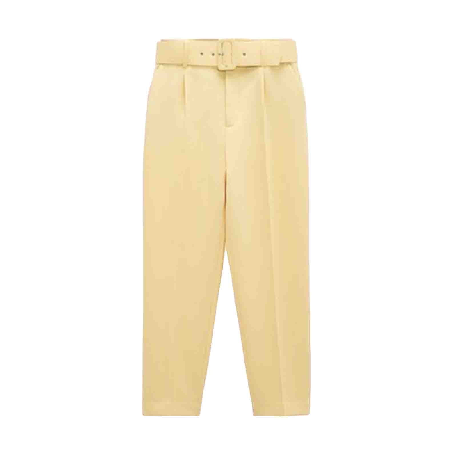 XFLWAM Women's Solid Suit Pants Business Casual Slim Fit Trousers ...