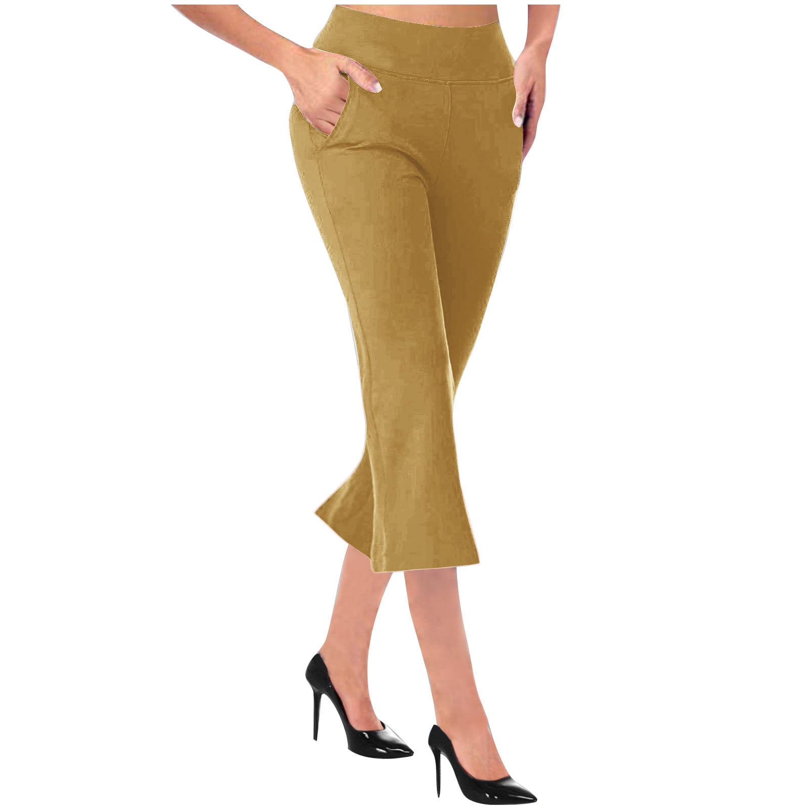 XFLWAM Women's Yoga Dress Pants Stretchy Work Slacks Business Casual ...