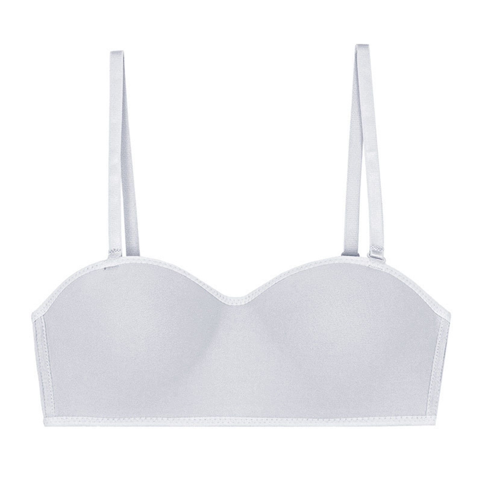 XFLWAM Womens No Underwire Bras Bandeau Bra Removable Straps Bras Push ...
