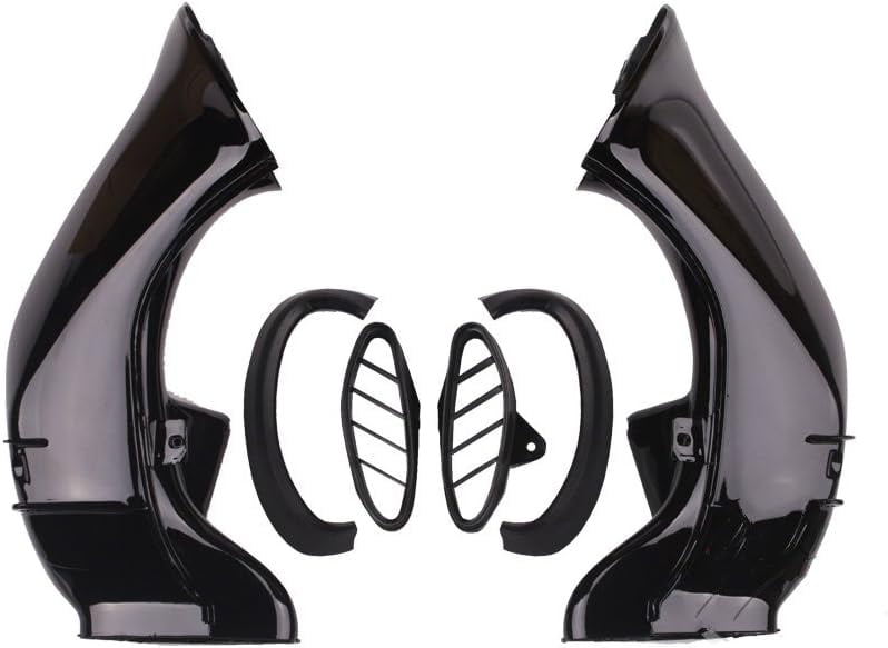 XFMT Motorcycles Black left&right Ram Air Intake Tube Duct Compatible ...