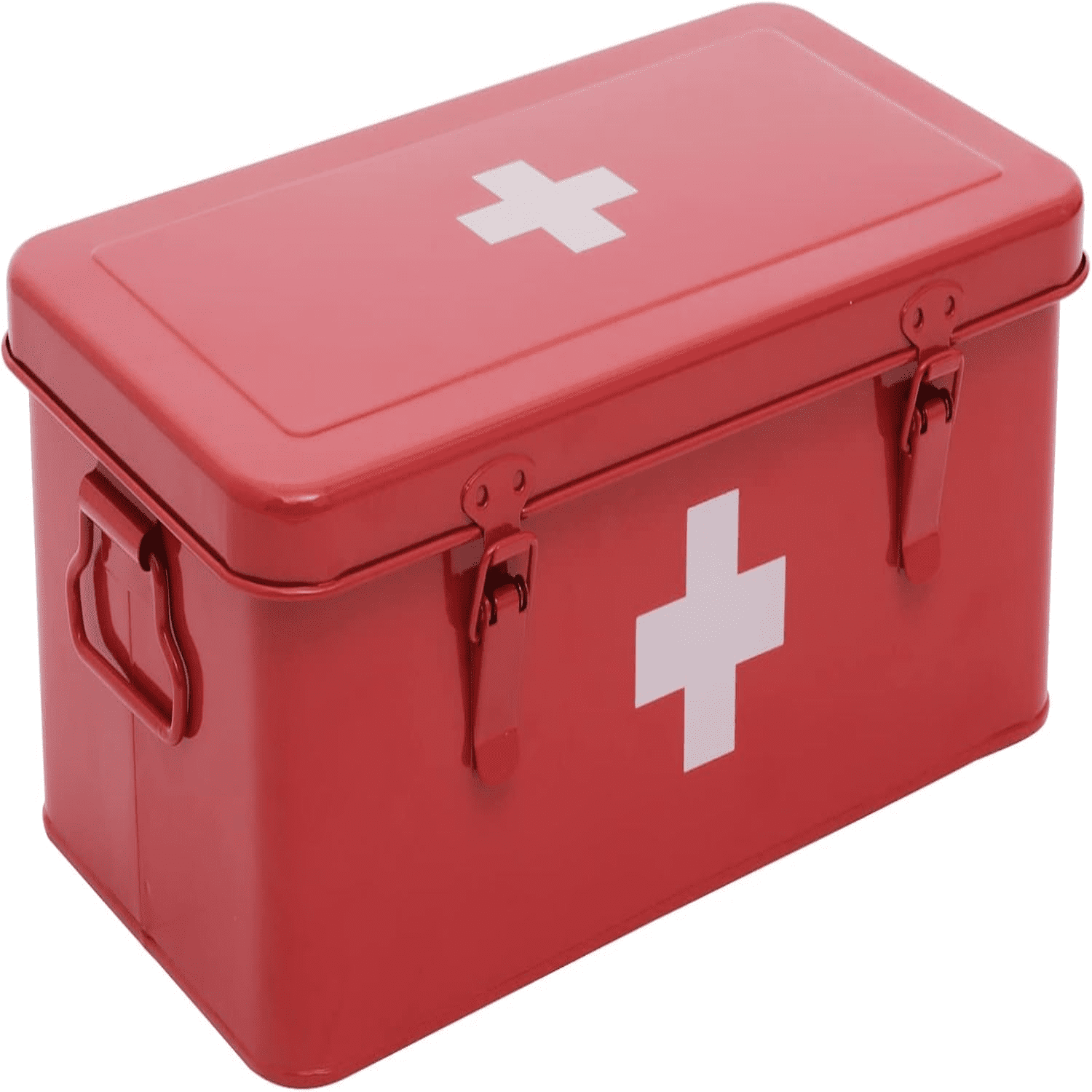 XFUTCVUT First Aid Medicine First Aid Kit Supplies Bin Metal Medicine ...