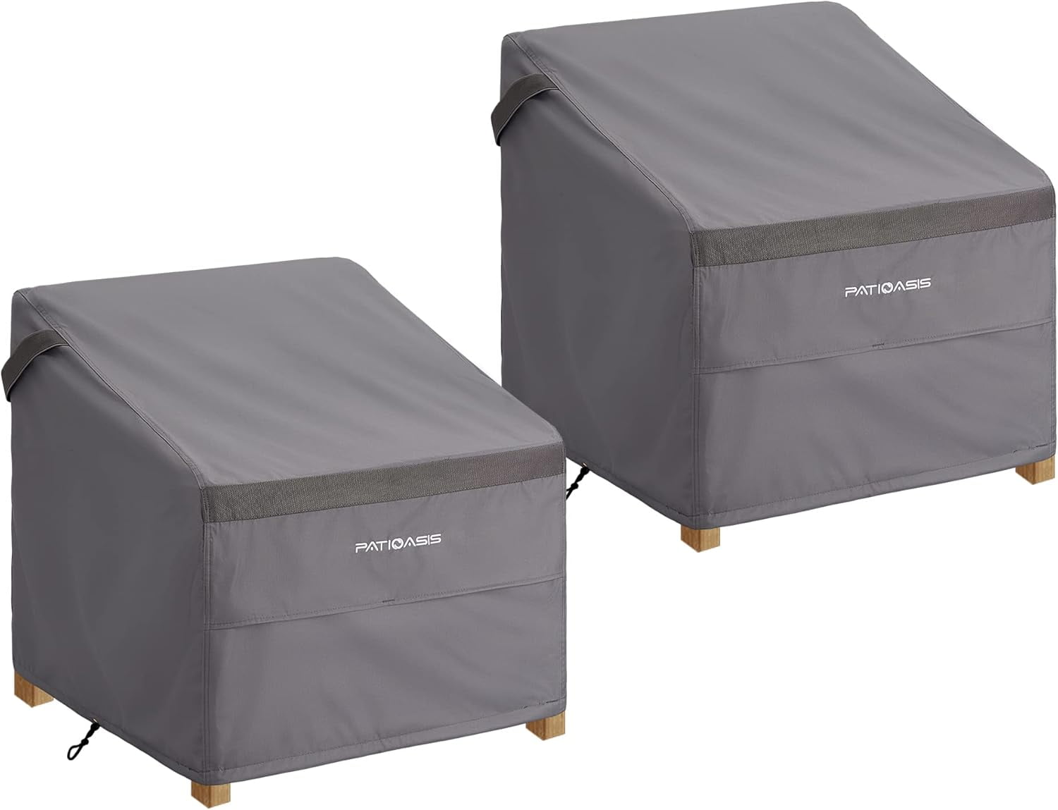 XFUTCVUT Outdoor Chair Covers Waterproof 2 Pack Heavy Duty Patio Swivel ...