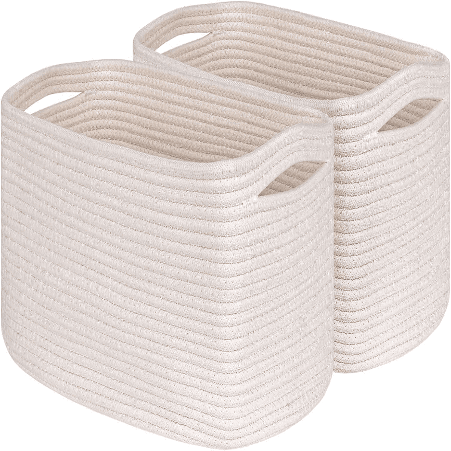 XFUTCVUT Rectangle Baby Nursery Gift Basket ，Decorative Woven Rope ...