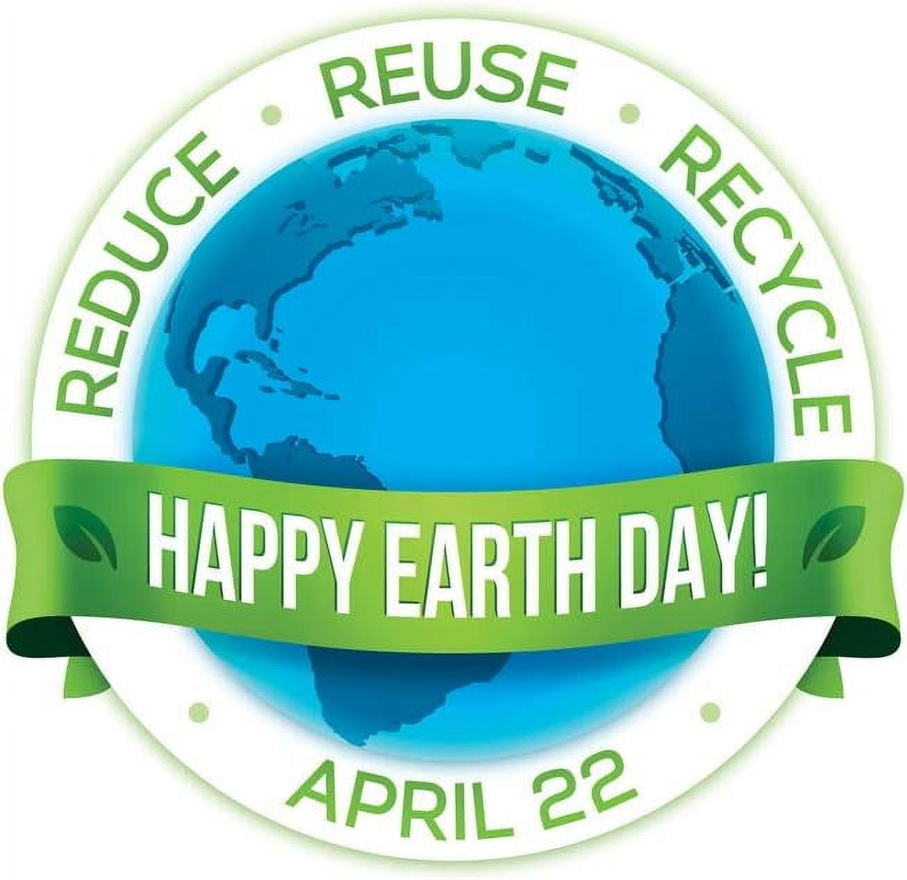 XFX Happy Earth Day April 22 Reduce Reuse Recycle Poster Environmental ...