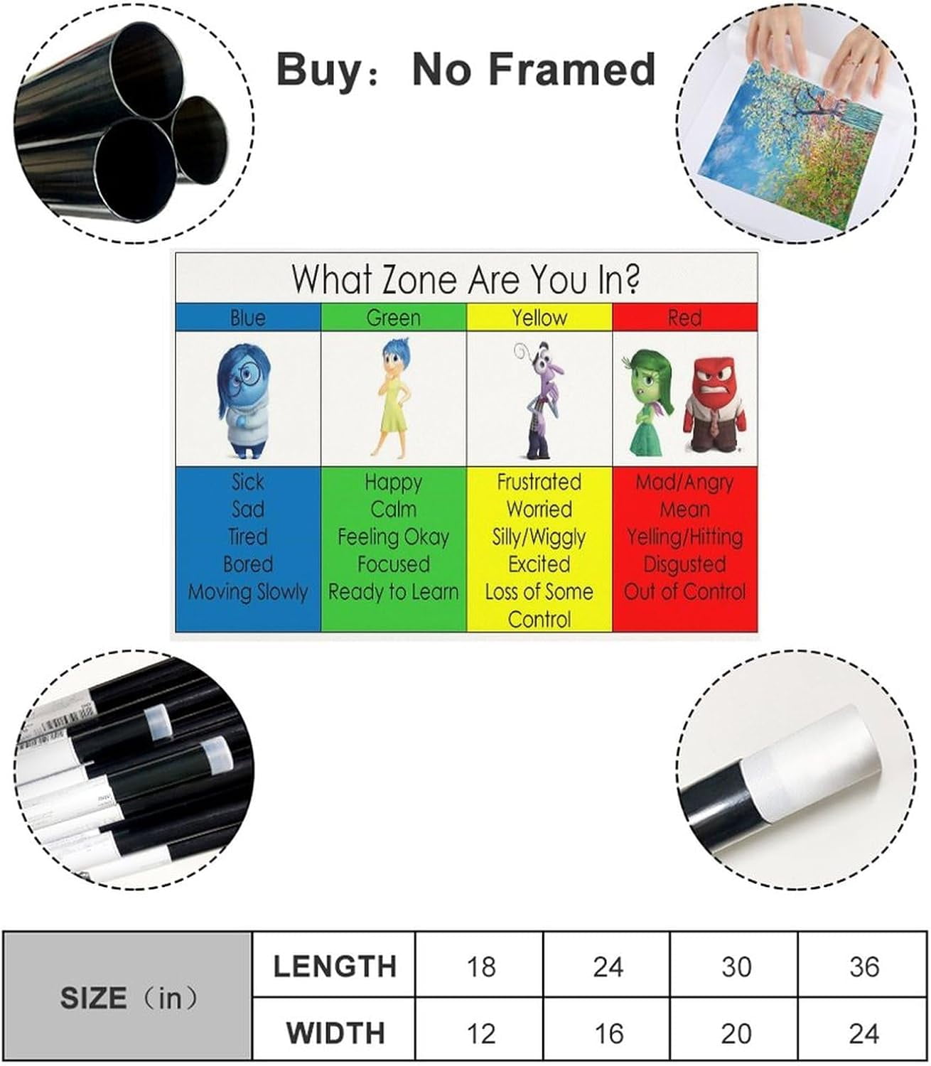 XFX-POSTERS-Emotional Management Zones Of Regulation Educational Poster ...