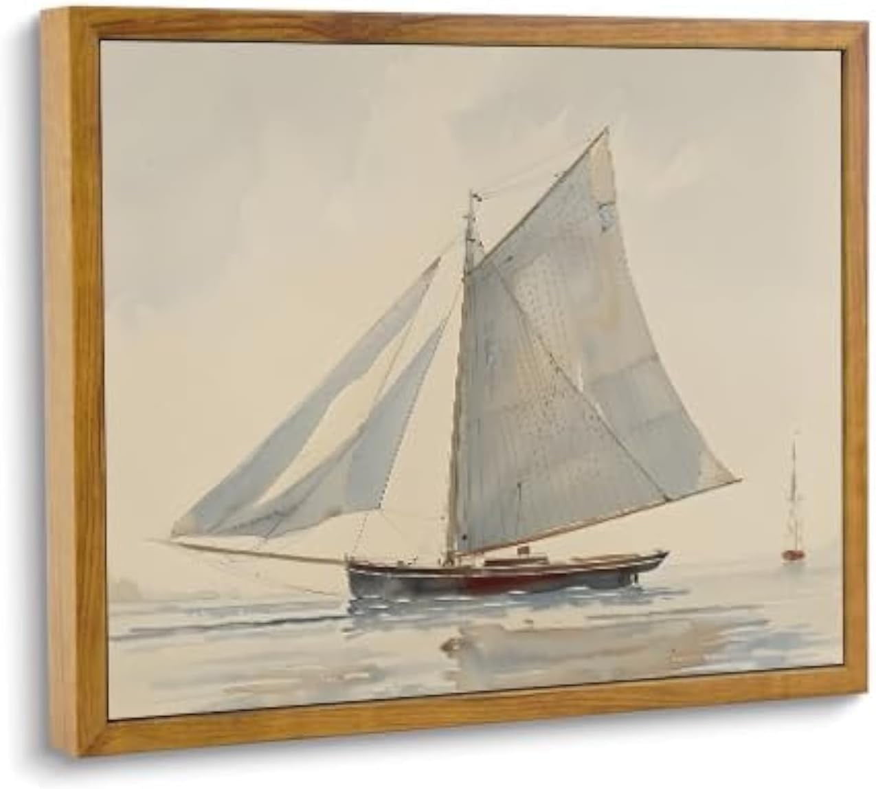 XFX-POSTERS-Ocean unframed Wall Art，Coastal Sailboat Canvas Oil ...