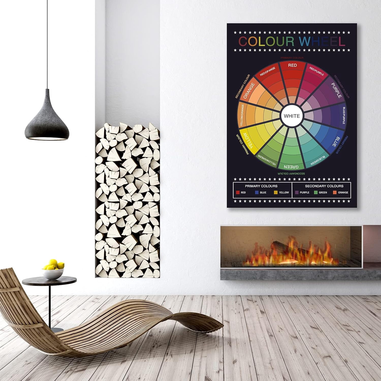 XFX-POSTERS-XDTIOPIMY Canvas Painting Color Style Chart Color Wheel ...