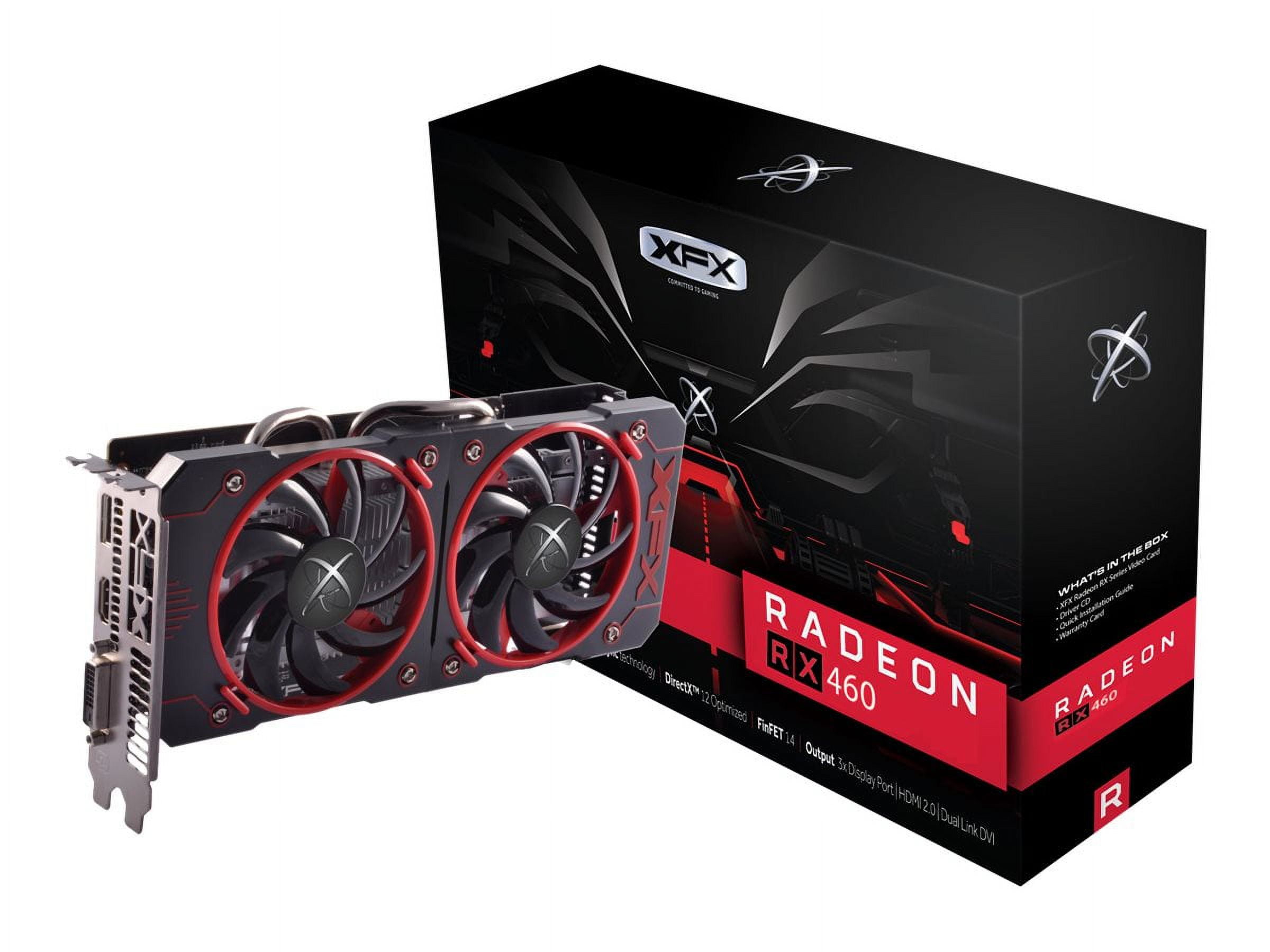 XFX Radeon RX 460 - Graphics card - Radeon RX 460 - 2 GB GDDR5 - PCIe 3 ...