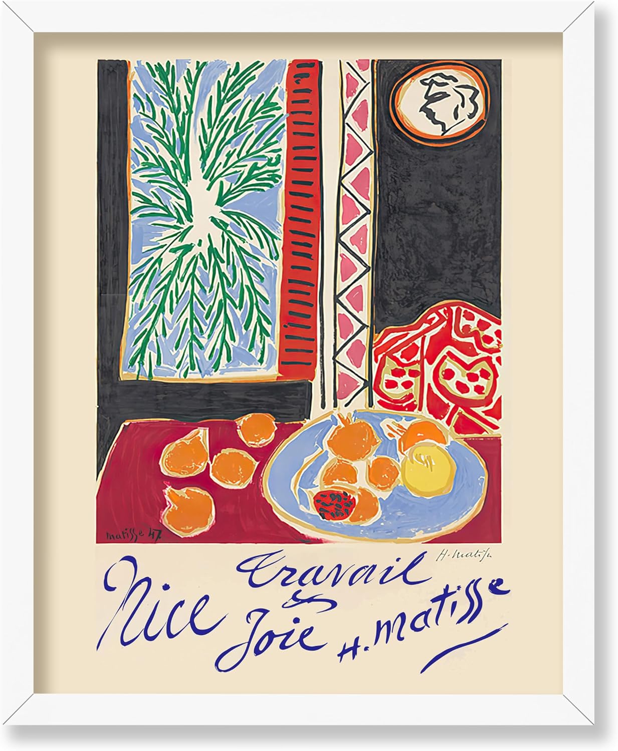 XFX Vintage Matisse Poster - Fauvism Print - Nice, Travail et Joie ...