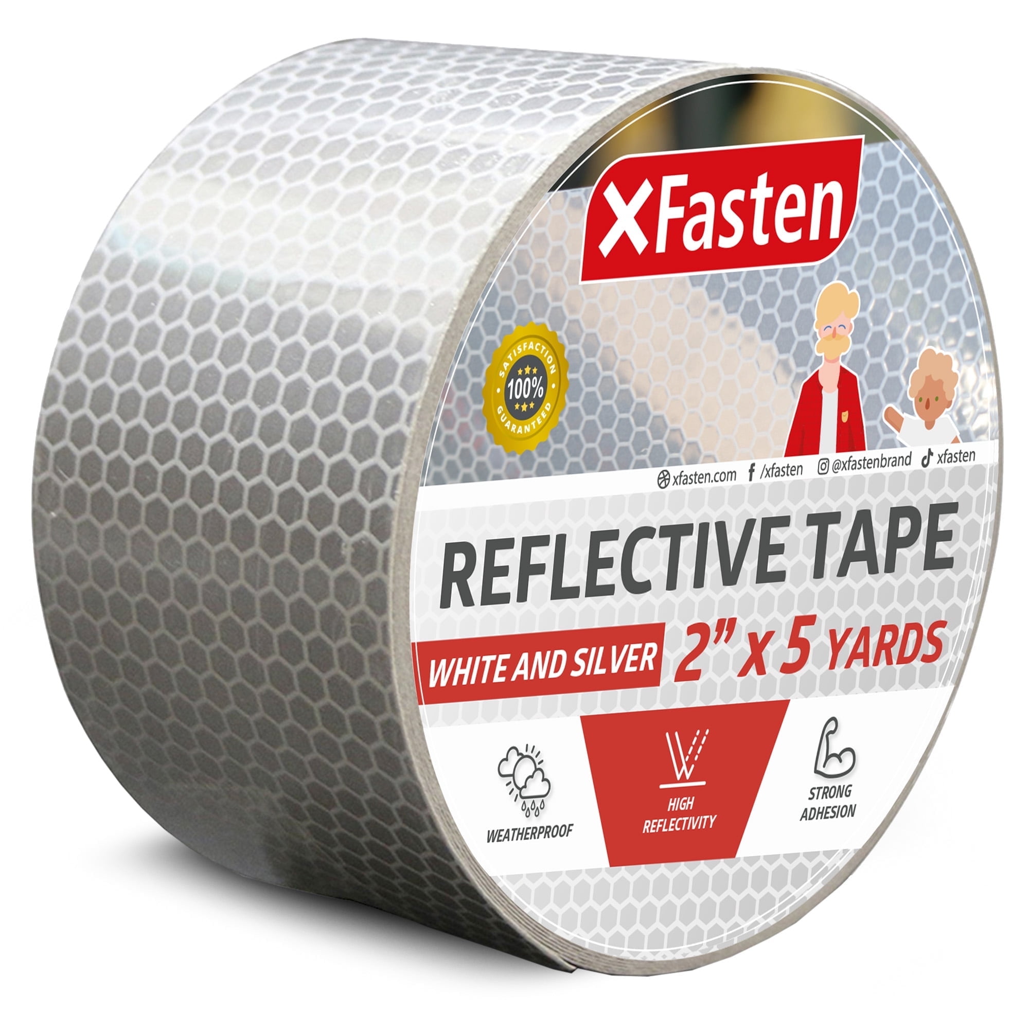 "XFasten Outdoor Safety Reflective Tape, DOT Approved, Waterproof ...