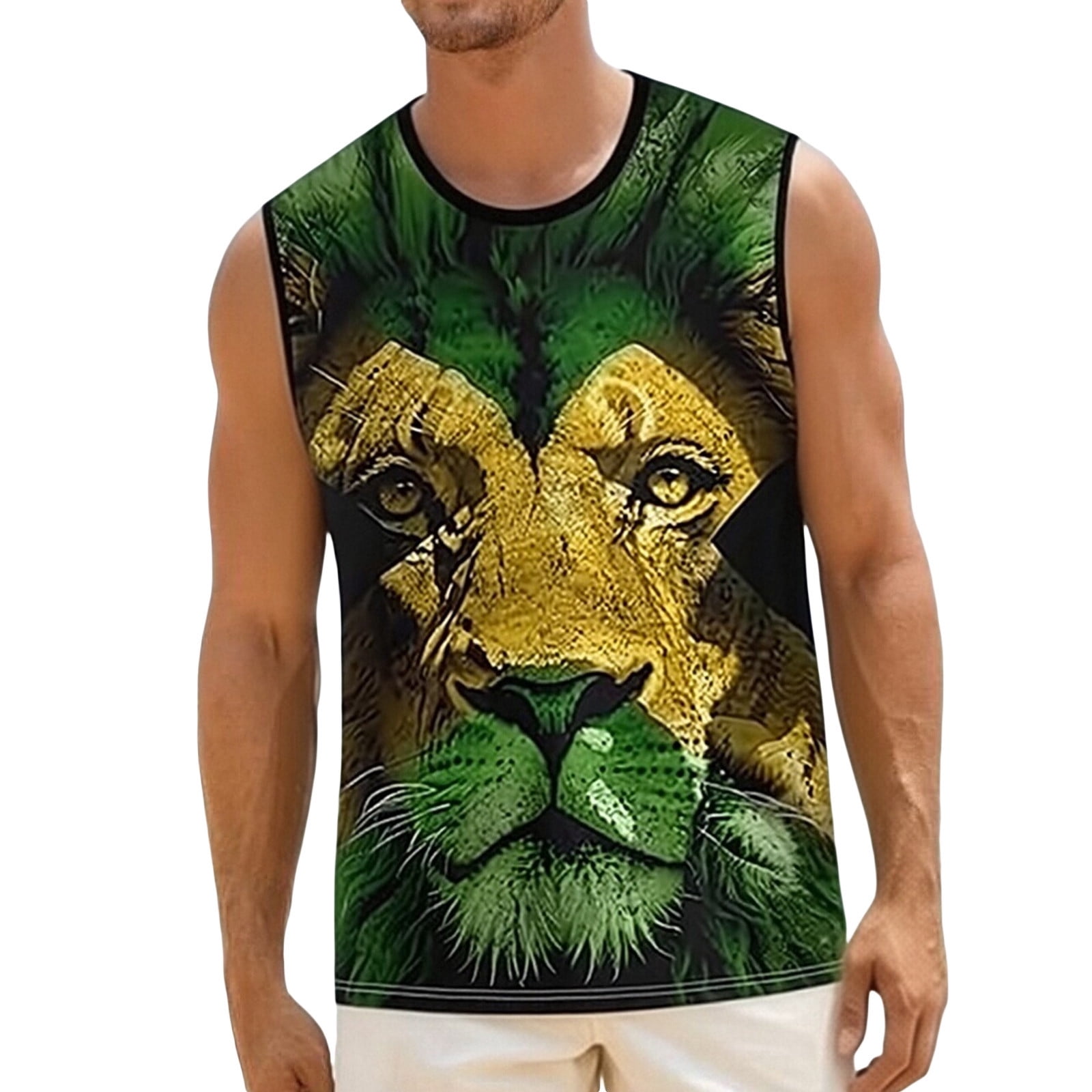 XFeng Mens Drop Arm Tank Tops Gym Workout Sleeveless Muscle Shirts Cut ...