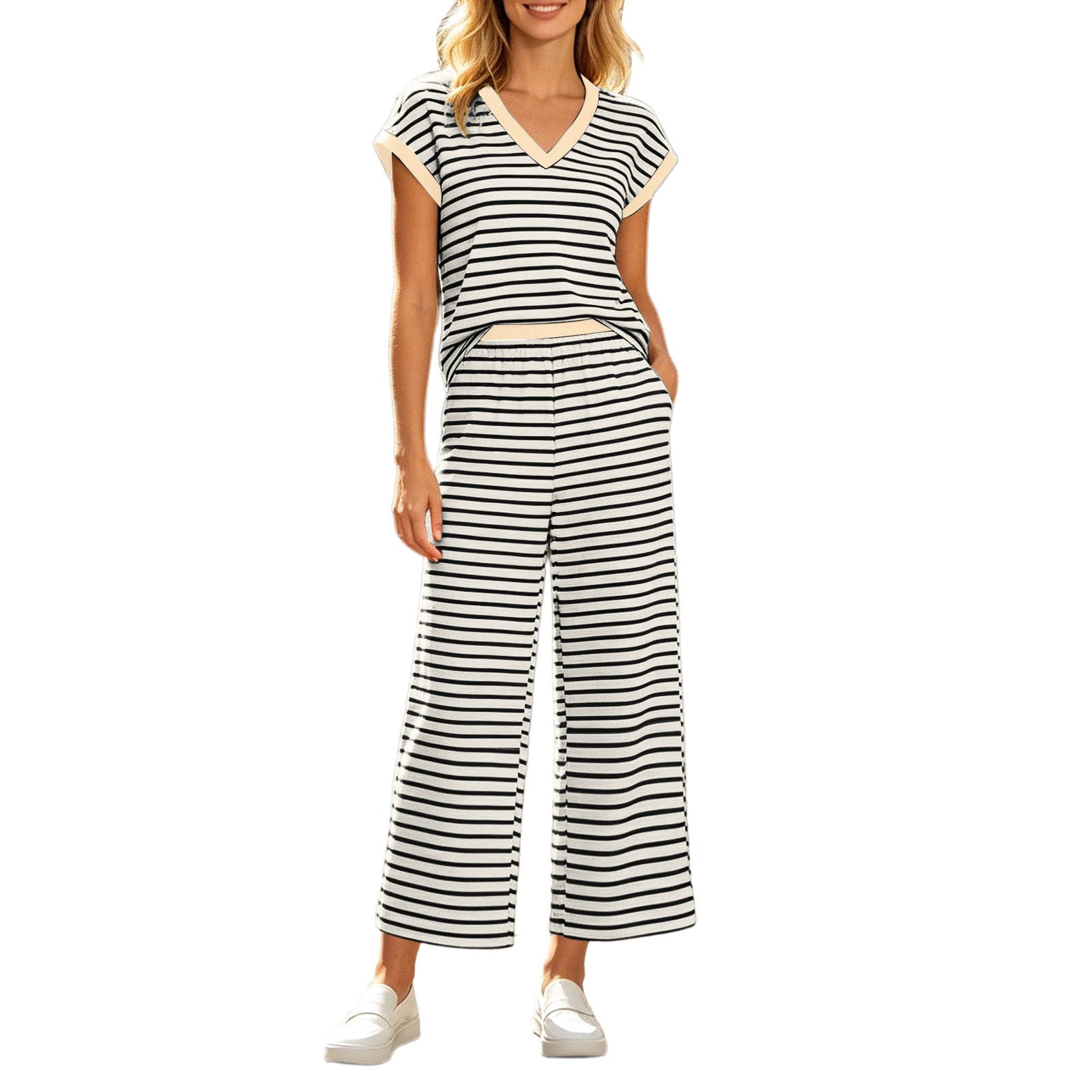 XFeng,Women,Elegant Two Piece Outfit For Travel And Everyday Wear ...