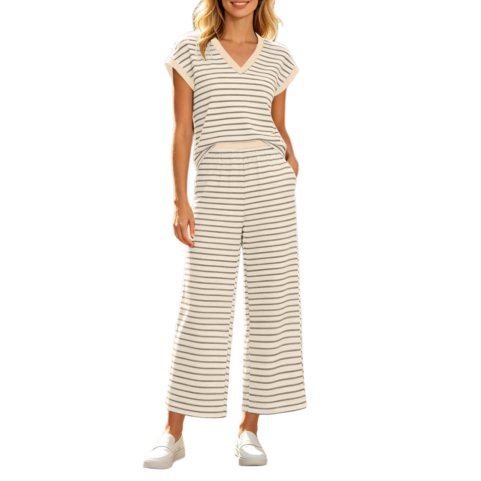 XFeng,Women,Elegant Two Piece Outfit For Travel And Everyday Wear ...