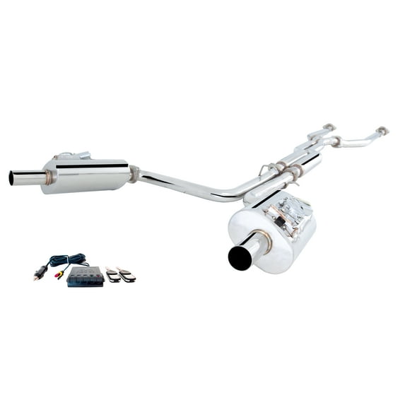 XForce ES-LISF-VMK-CBS Stainless Steel 2.5" Dual Cat-Back Exhaust ...