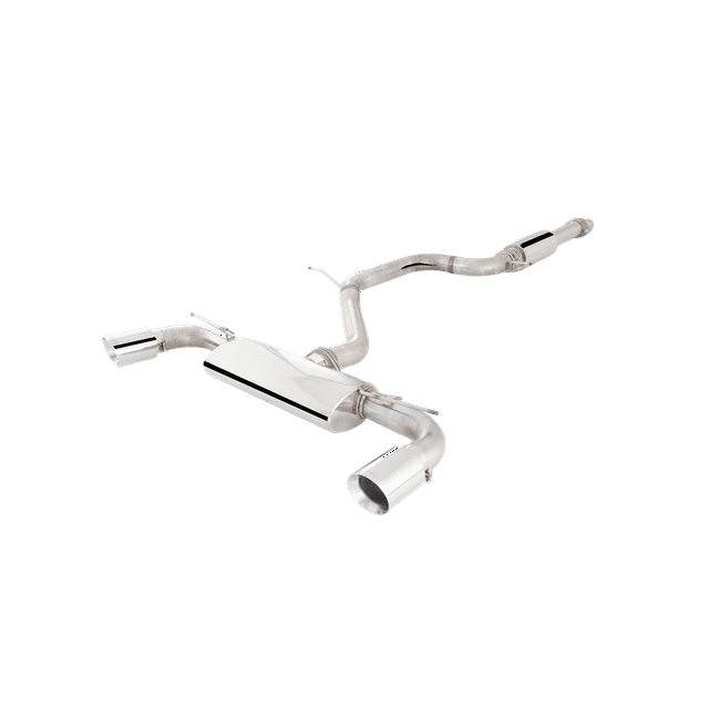 XForce ES-VW08-CBS Stainless Steel 3" Cat-Back Exhaust System for 2015-2018 (US Model) VW Golf ...