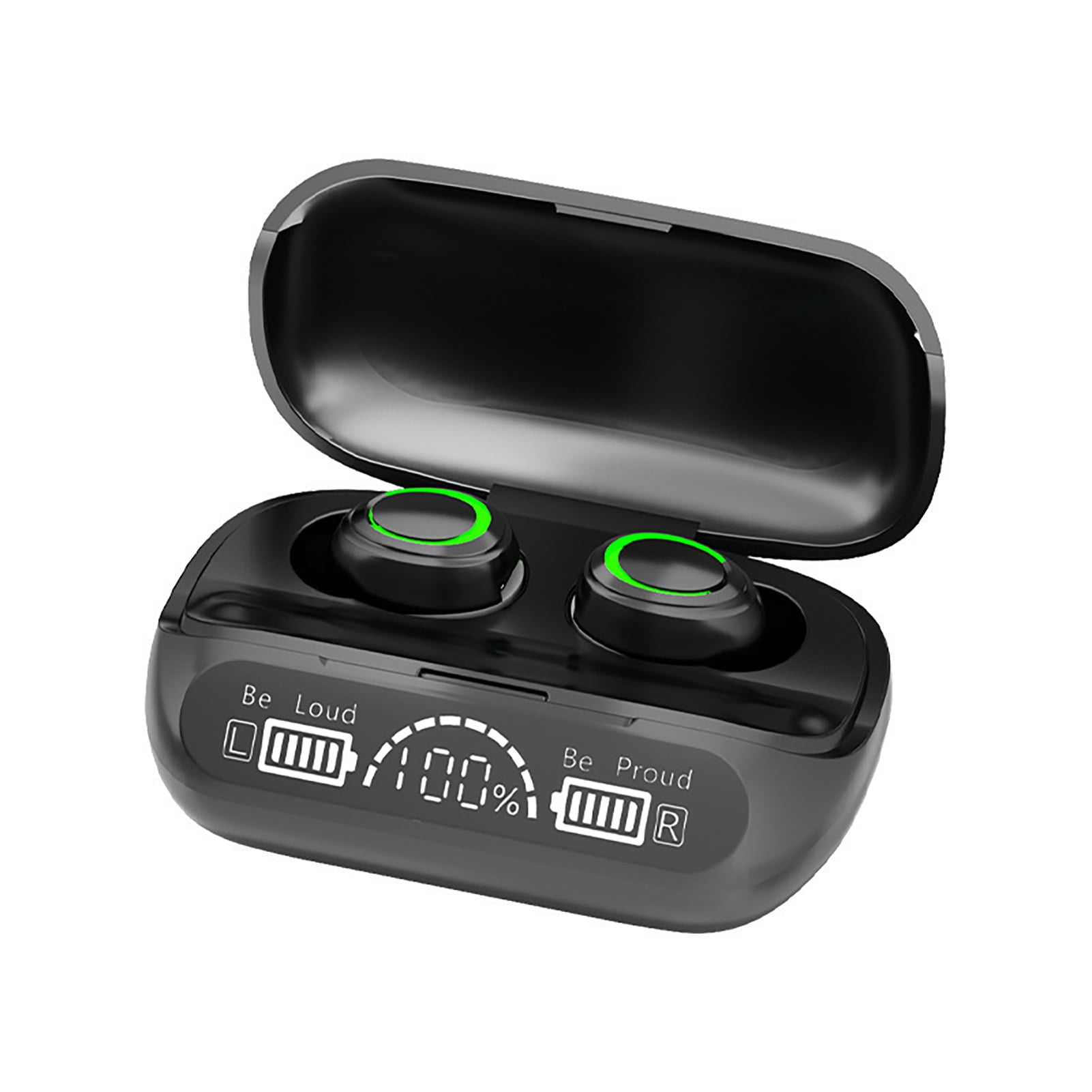 XG02 Wireless Earphones Touch Control HiFi Sound LED Digital Display ...